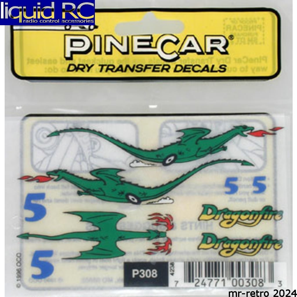 Pinecar 308 Dry Transfer Decals Dragonfire - Walmart.com