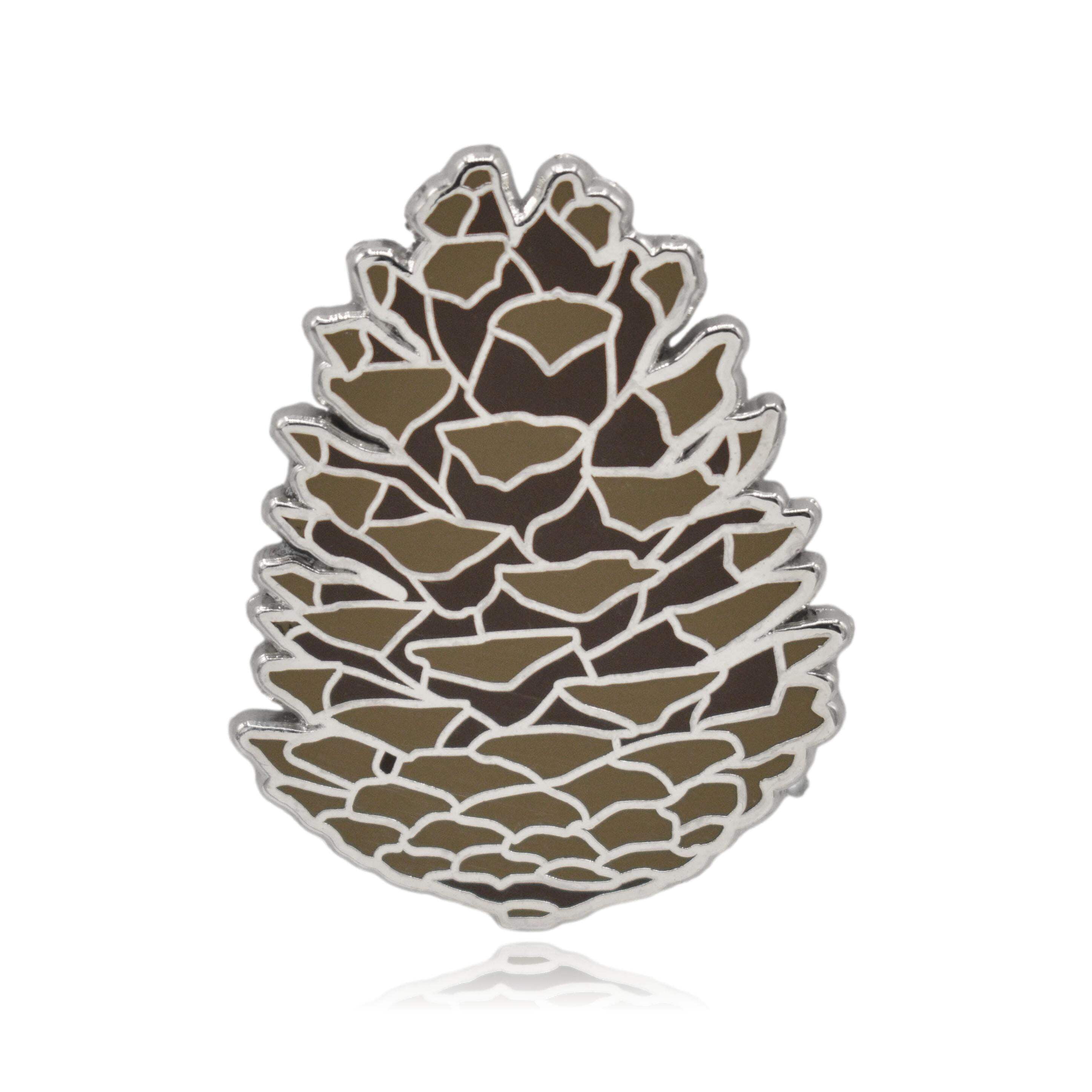 Pinecone Hard Enamel Lapel Pin | Clayton Jewelry Labs - Walmart.com