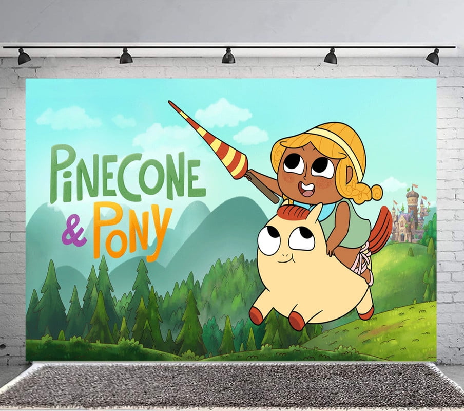 Pinecone & Pony Backdrop Banner Party Supplies Poster Movie Theme ...