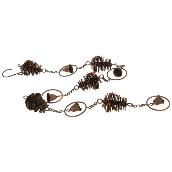 Topadorn Rain Chain, 8.6 FT Flower Leaf Metal Rain Chain, Functional ...