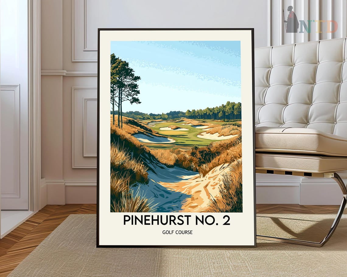 Pinehurst No. 2 Poster, Pinehurst No. 2Pinehurst No. 2 Print, Pinehurst No. 2 Photo, P ...