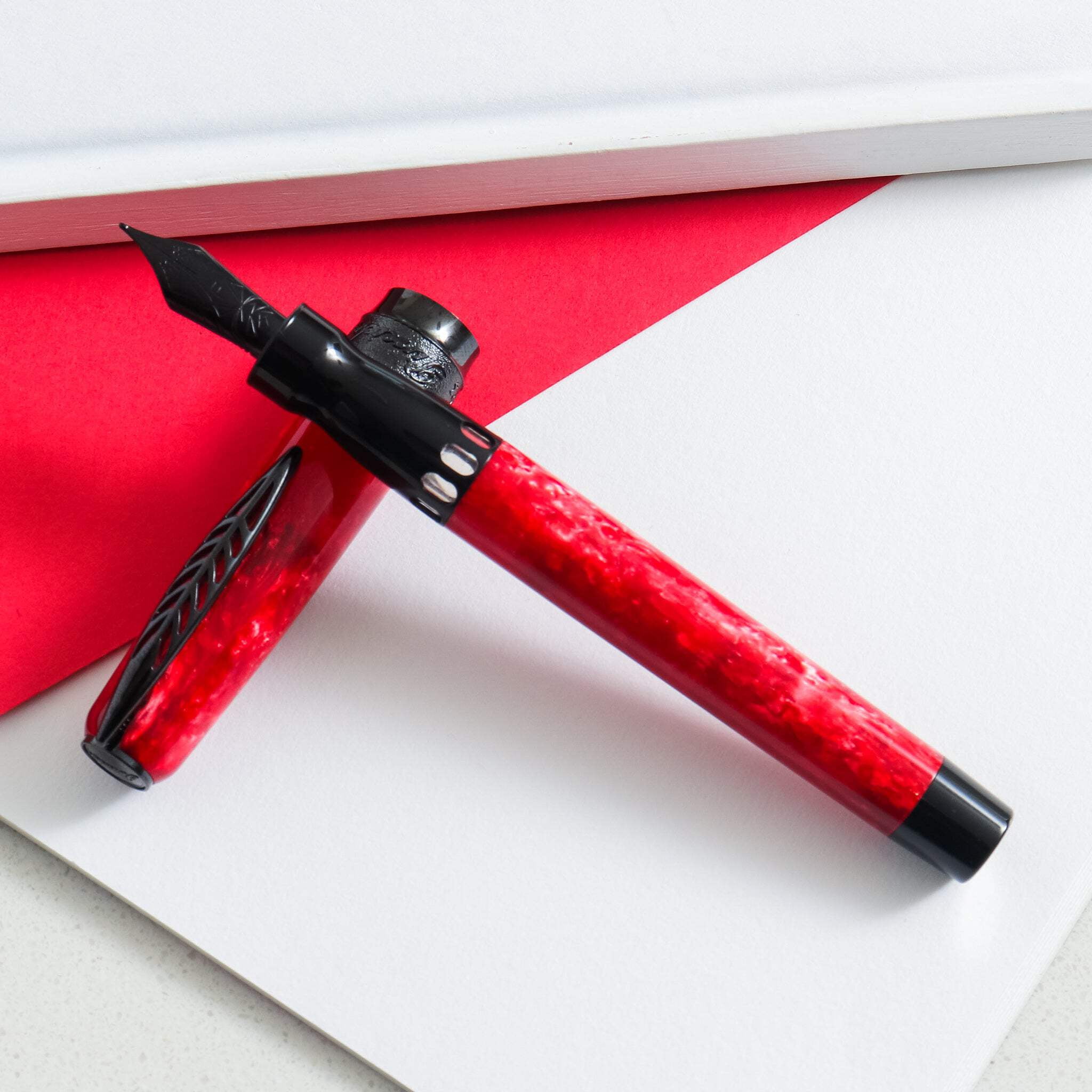 Pineider La Grande Bellezza Rocco Fountain Pen - Red - Walmart.com