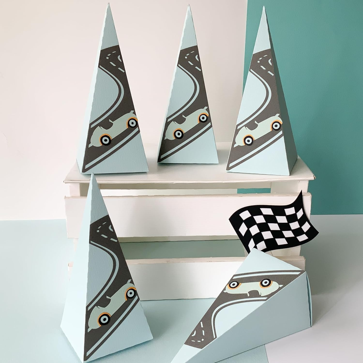 Pinfliers Car Theme Birthday Decorations For Boys Paper BoxCar Theme ...