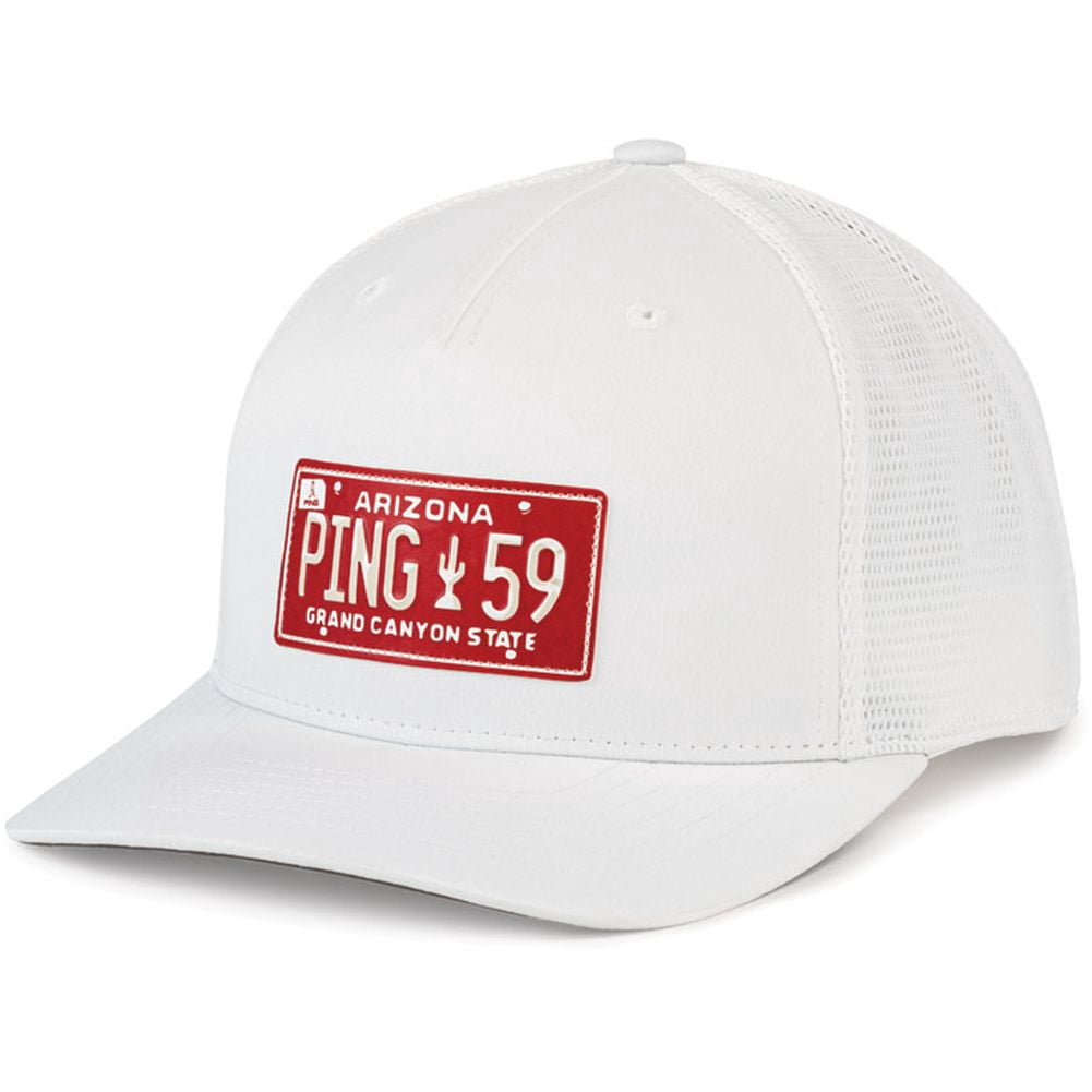 Ping License Plate Cap (White, Adjustable) Golf Hat NEW - Walmart.com