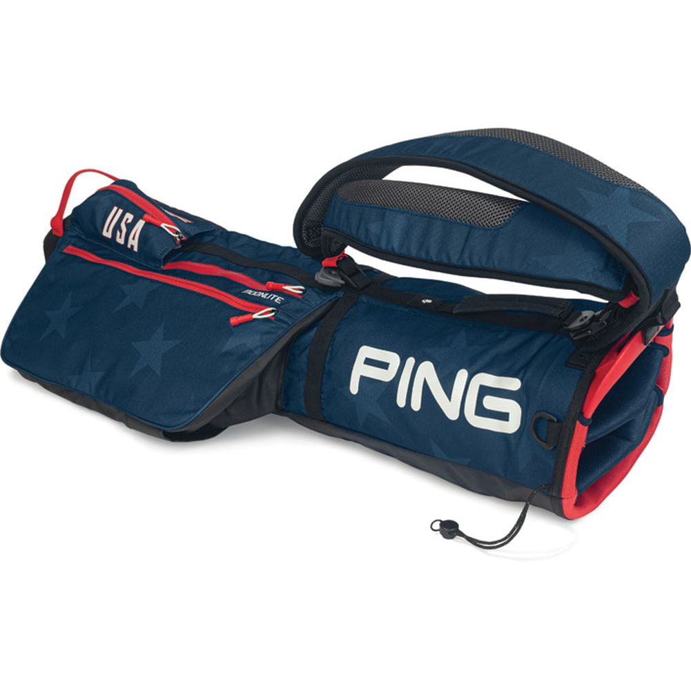 Ping Moonlite Carry Golf Bag (Navy/Red) Sunday Bag 2022 NEW - Walmart.com