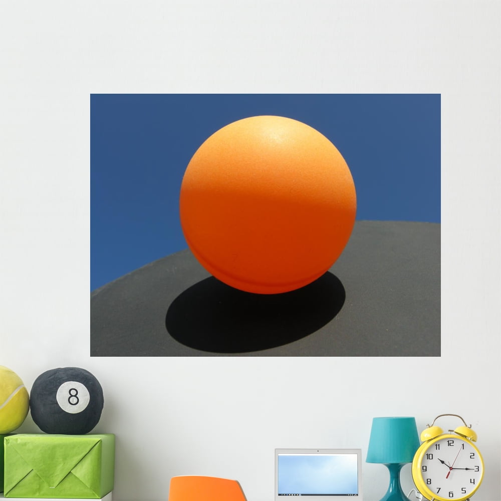Ping Pong Ball and Wall Mural by Wallmonkeys Peel and Stick Graphic (48 ...