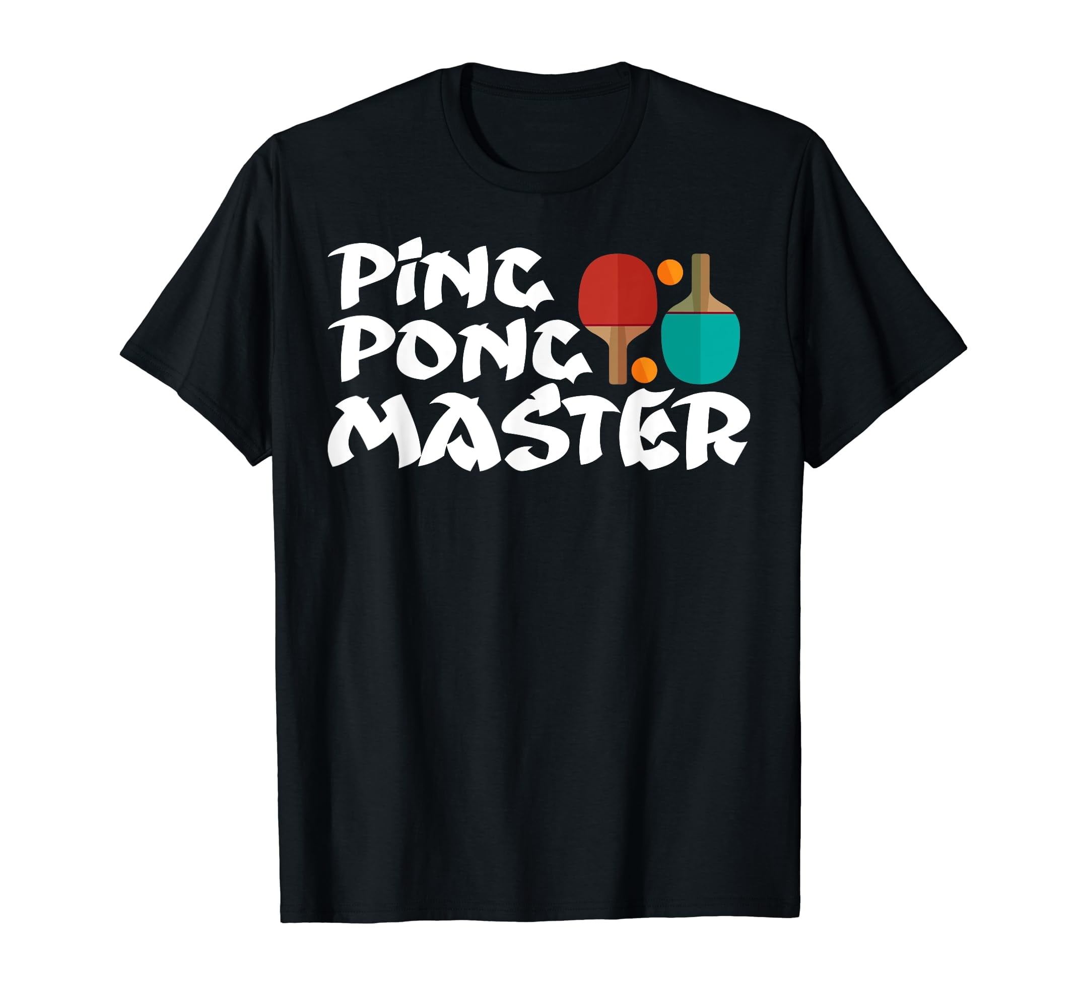 Ping Pong Master T-shirt Table Tennis Shirt Paddle & Ball - Walmart.com
