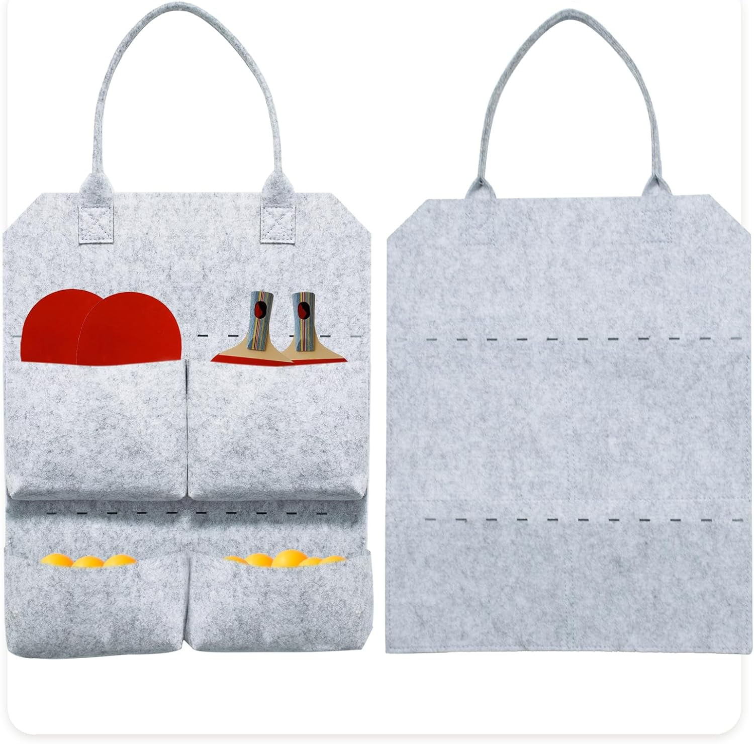 Ping Pong Storage Rack, Table Tennis Racket Holder, Storage Hanging Bag ...