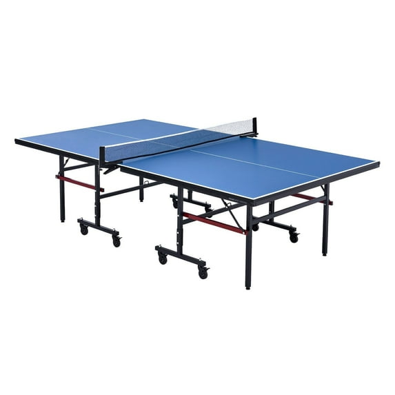 Ping Pong Table Foldable Table Tennis Game Table Indoor with Clamp Net ...