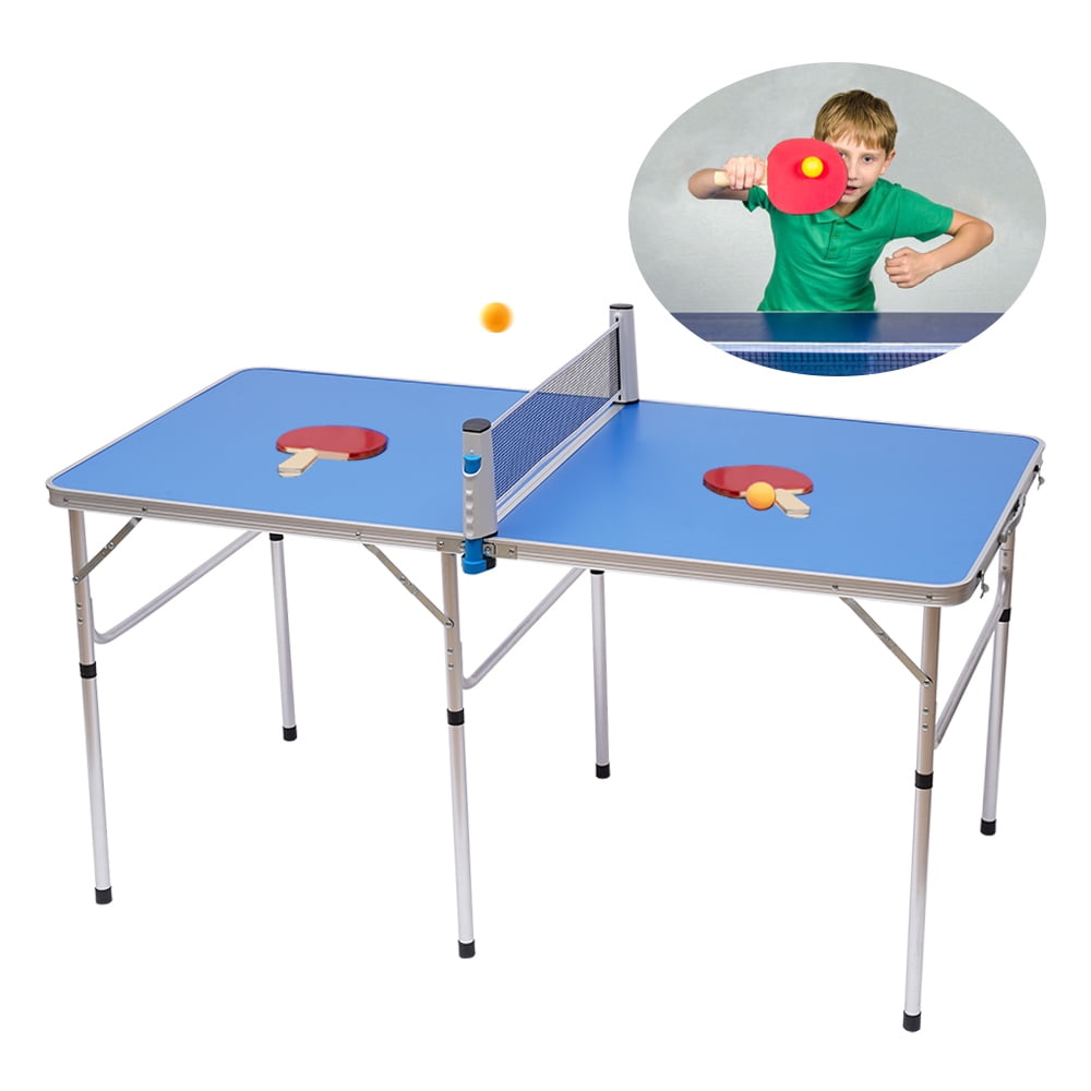 Ping Pong Table with Spacious 59.84x29.92in Surface, High-Quality MDF ...