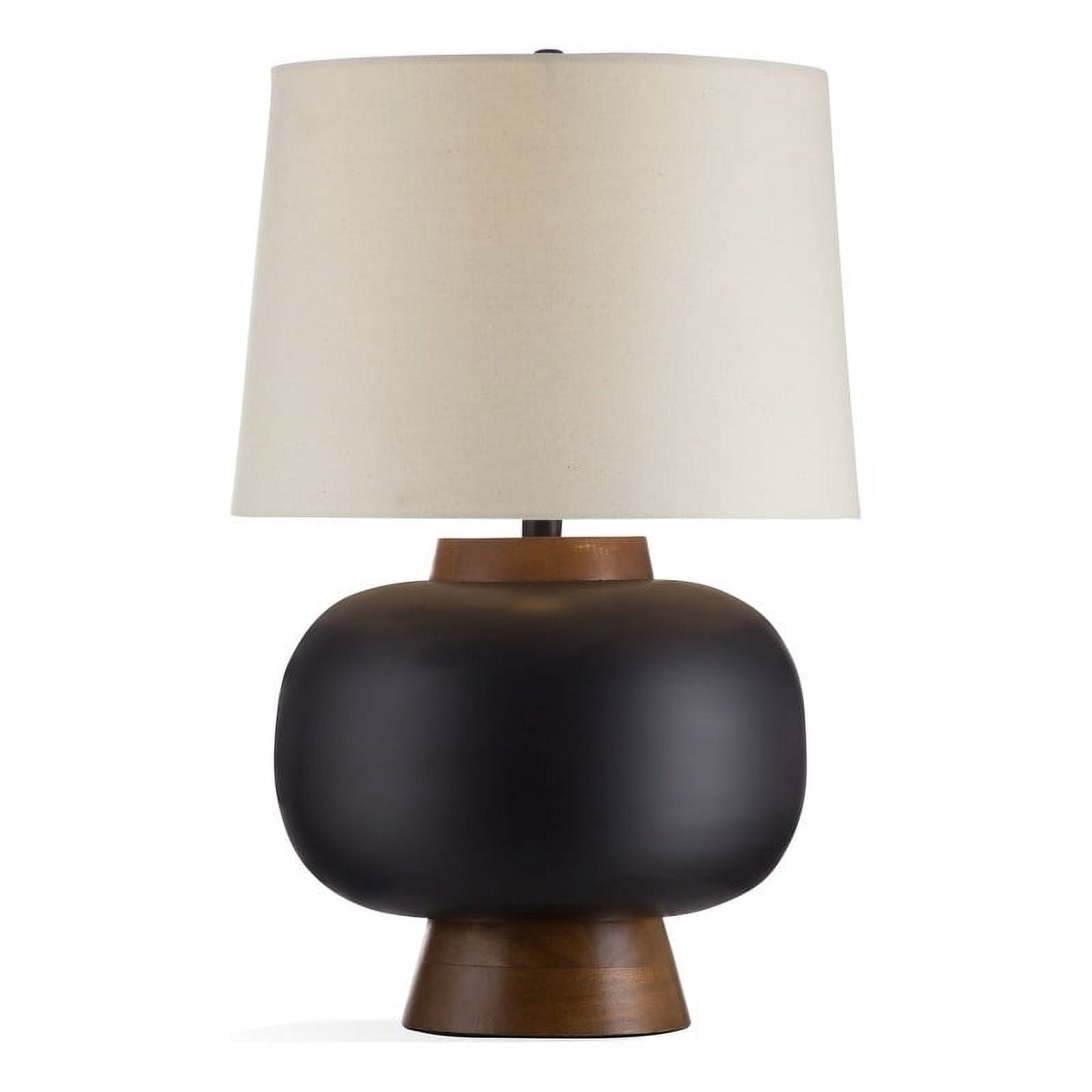 Ping Table Lamp in Black Wood - Walmart.com