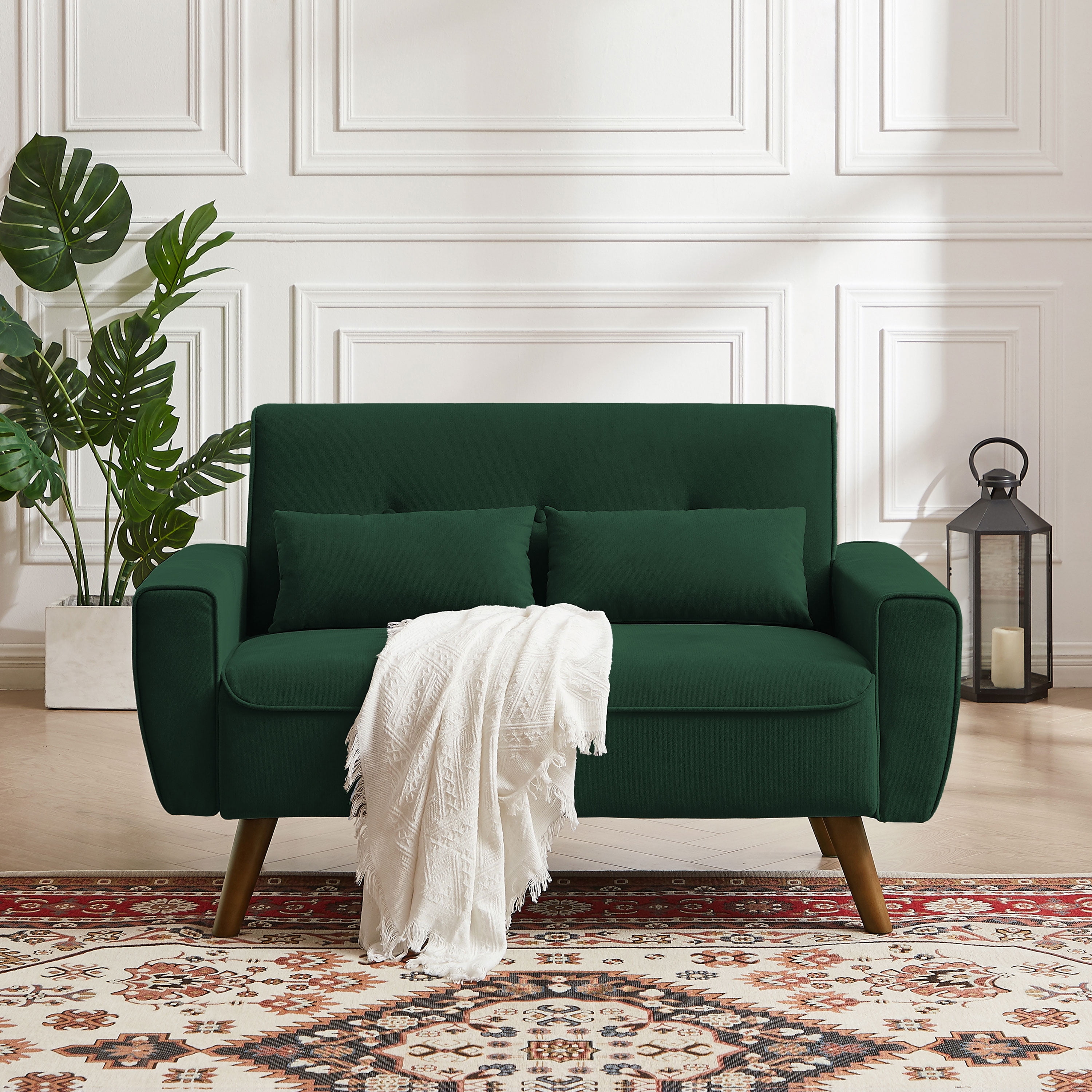 Pingliang Home Modern Loveseat Small Sofa for Apartment, 2 Seat Couch ...