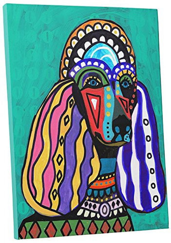 Pingo World 0708QBPL4XM "Heather Galler Poodle Dog" Gallery Wrapped ...