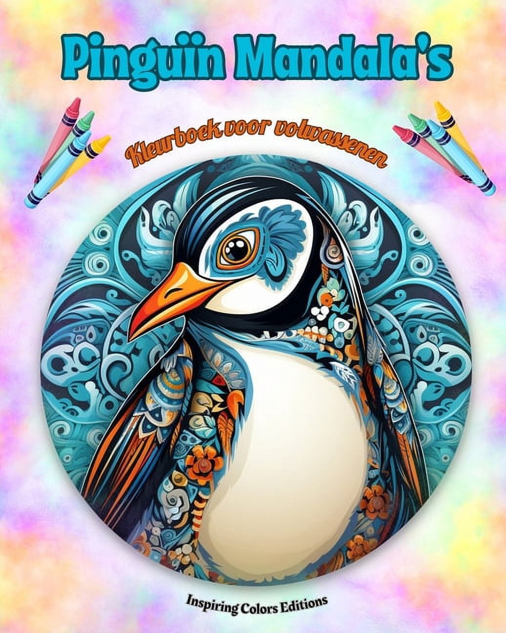 Pinguïn Mandala's Kleurboek voor volwassenen Ontwerpen om creativiteit ...