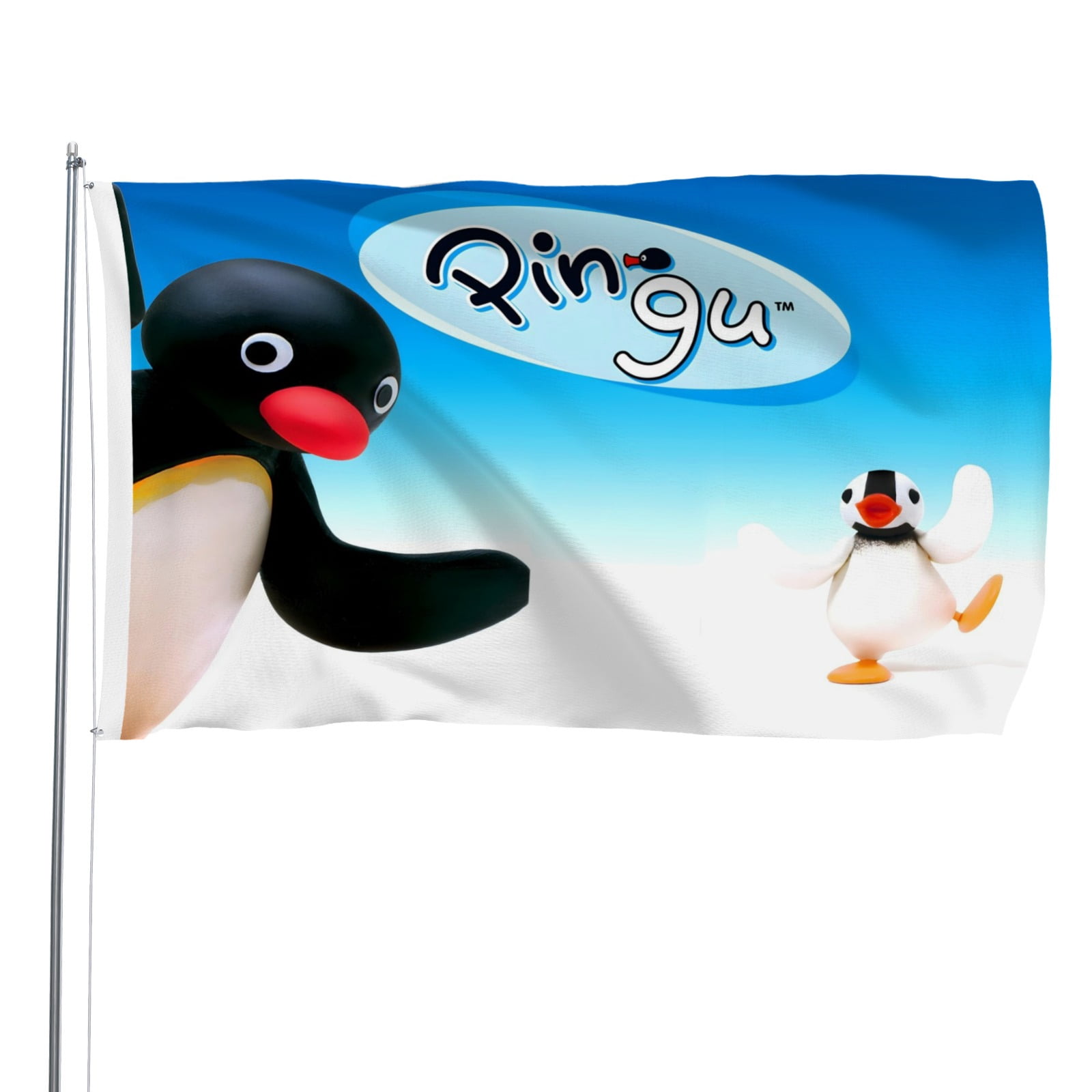 Pingu-themed Printed Flag Perfect gift for fans, friends, and family ...