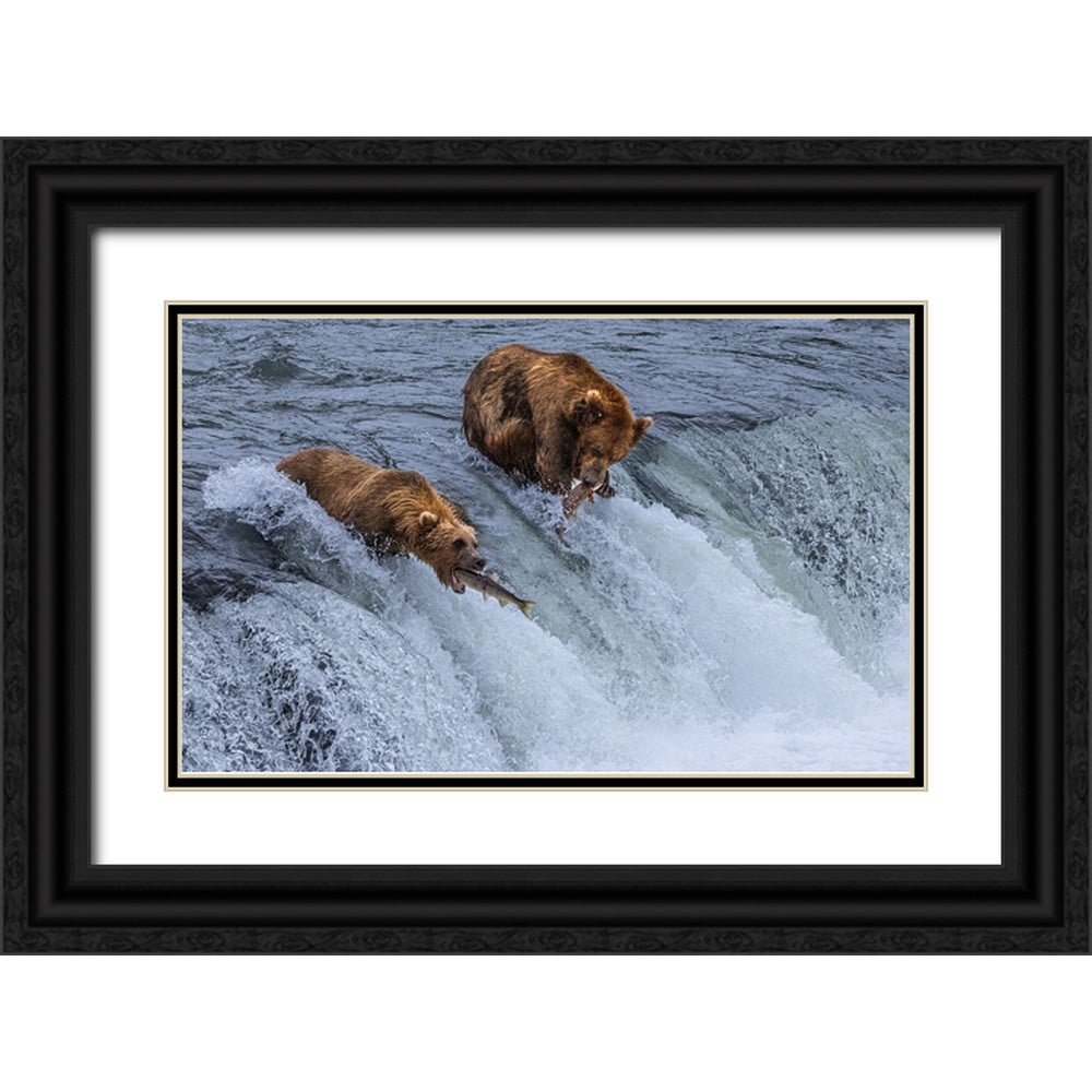 Pingwei Pan, Joy 18x13 Black Ornate Wood Framed with Double Matting Museum Art Print Titled ...