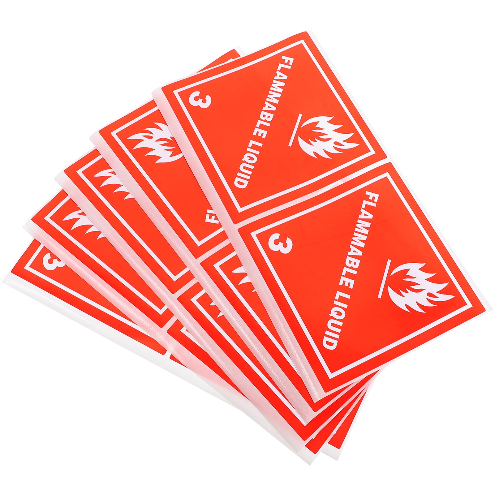Pingxizhi 20pcs Flammable Liquid Stickers Adhesive Warning Stickers ...