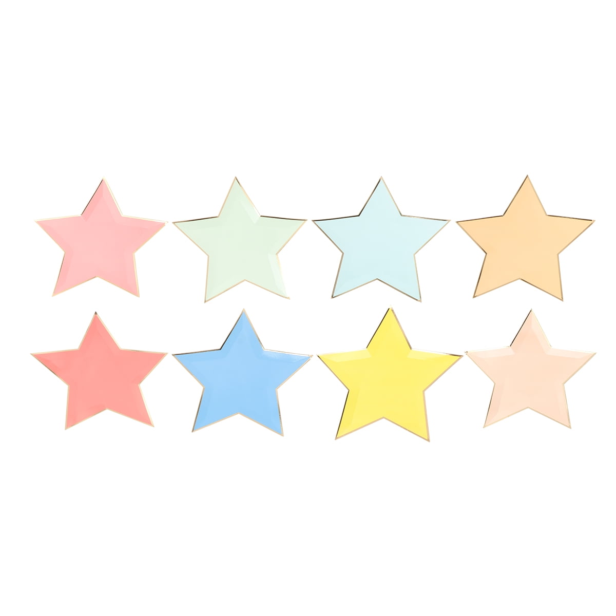 Pingxizhi 8Pcs 11Inch Star Shape Plates Disposable Dinner Food Paper ...