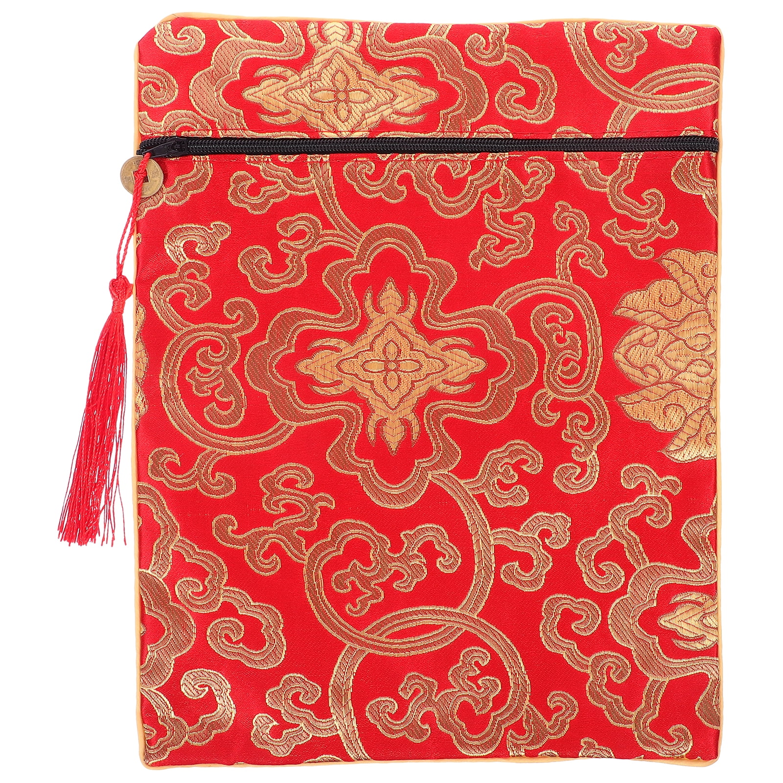 Pingxizhi Buddhist Zen Book Wrap Cloth Silk Bible Cover Case Carrier Confucian Scriptures Pocket ...