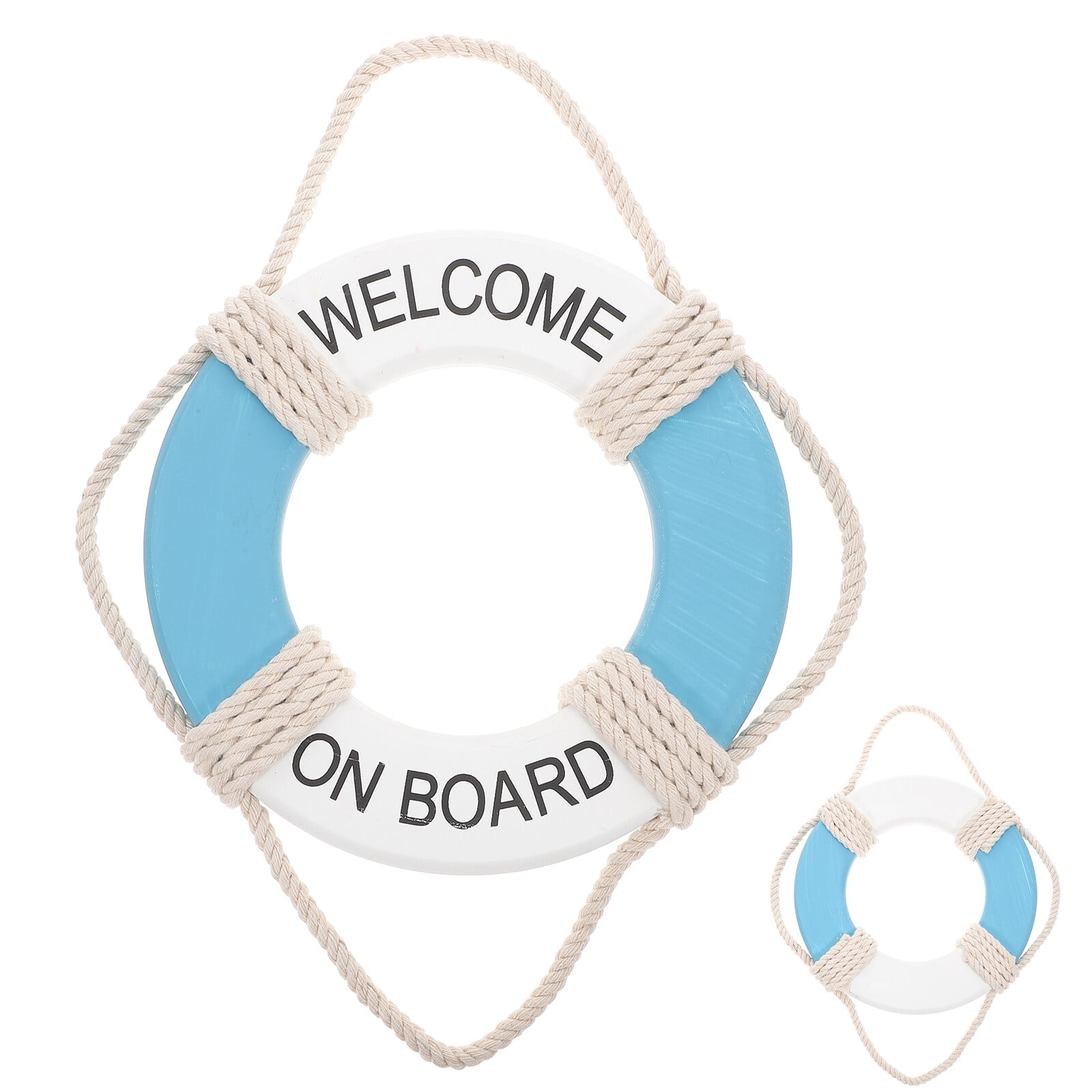 Pingxizhi Nautical Wall Decor Life Ring Wall Art Welcome On Board Sign ...