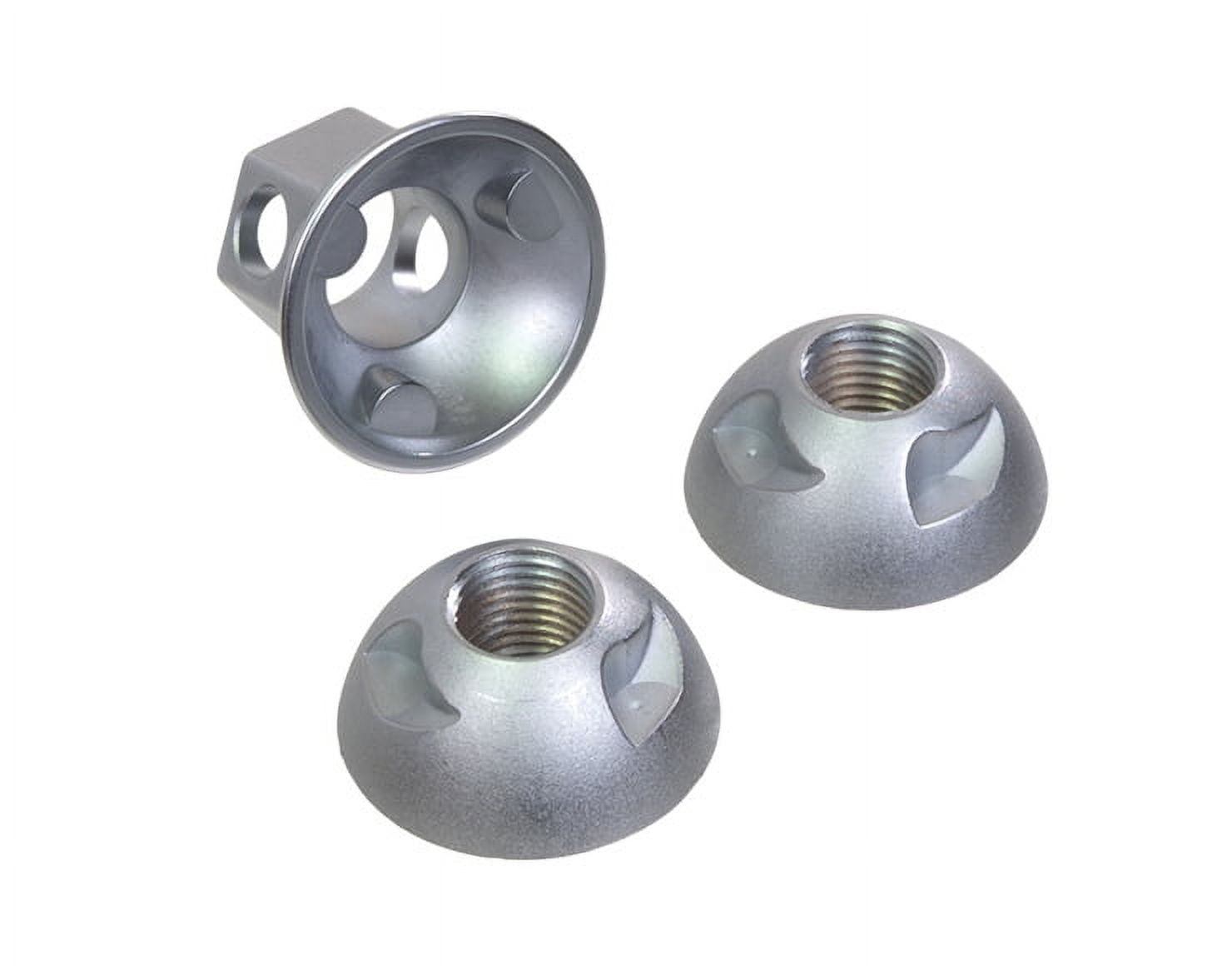 Pinhead Bicycle Locking Wheel Axle Nuts - 3/8" x 26 TPI - Walmart.com
