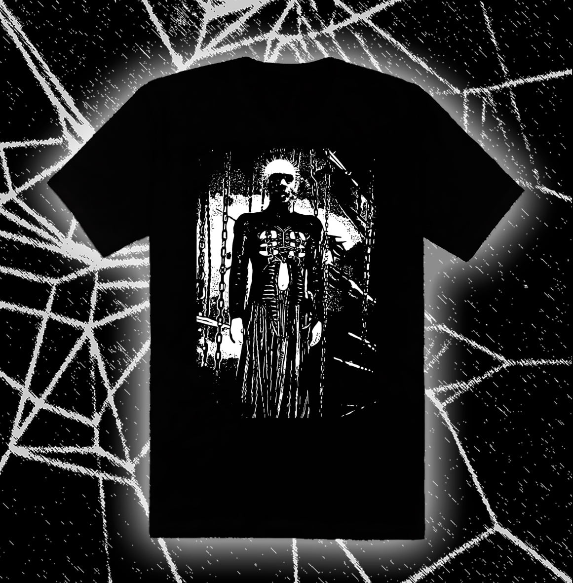 Pinhead - Chains" T-Shirt Hellraiser Short Sleeve Clive Barker Horror ...