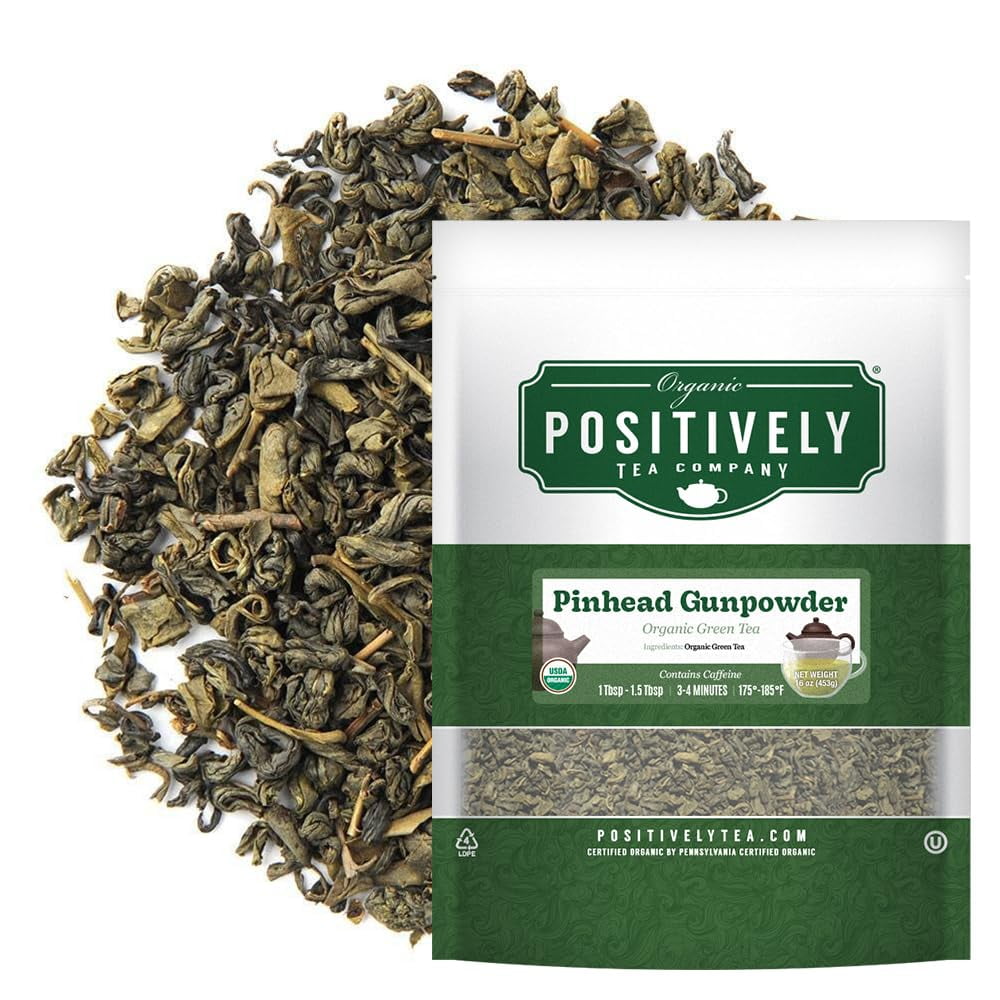 , Pinhead Gunpowder Green Tea, Loose Leaf, 16 Ounce - Walmart.com