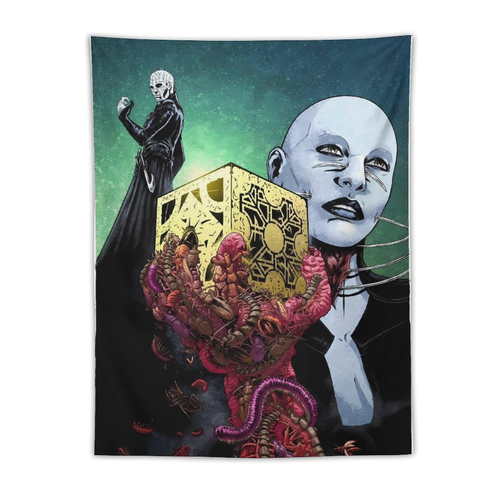 Pinhead Hellraiser Tapestry Bedroom Indie Vertical Tapestry Wall ...