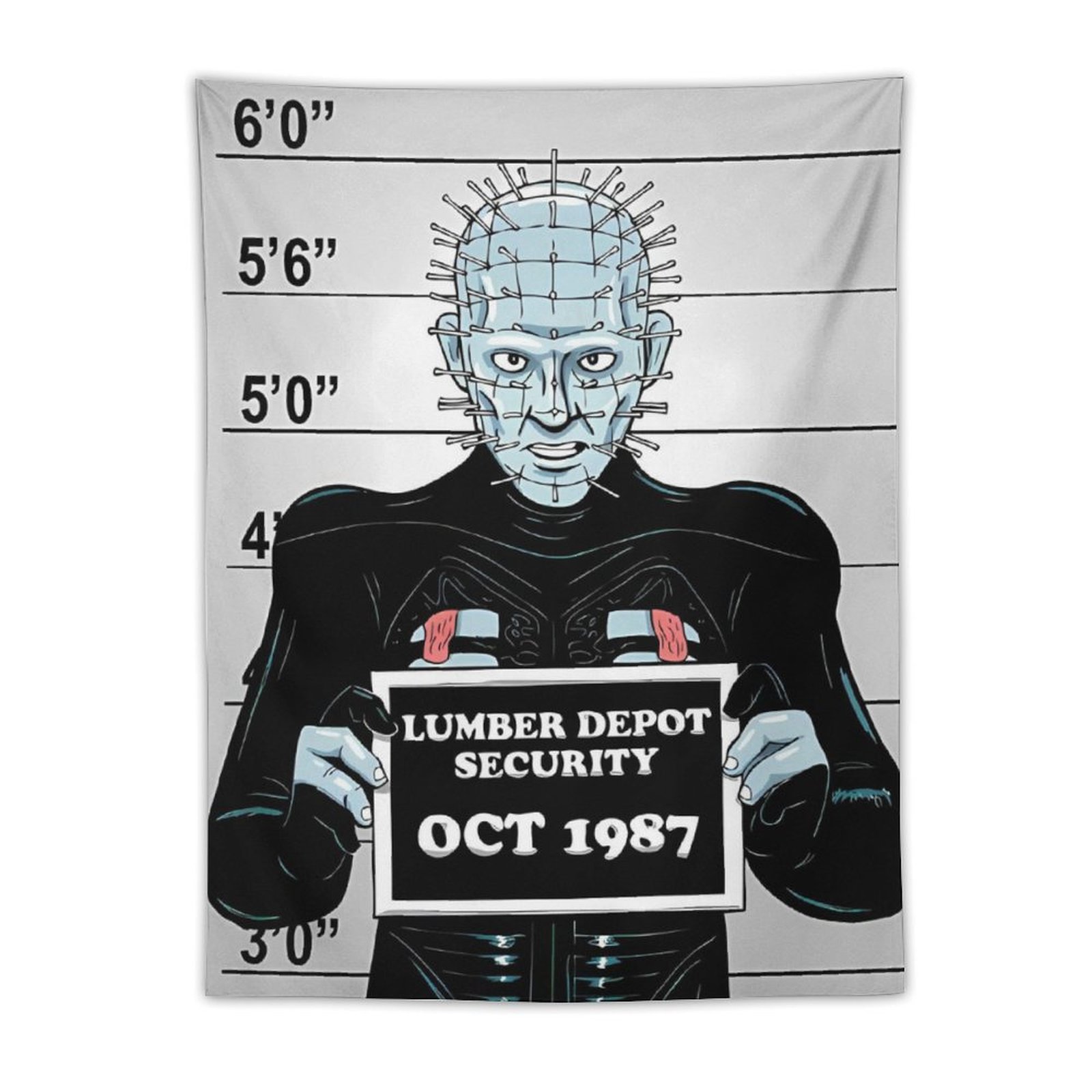 Pinhead Hellraiser Tapestry Bedroom Indie Vertical Tapestry Wall ...