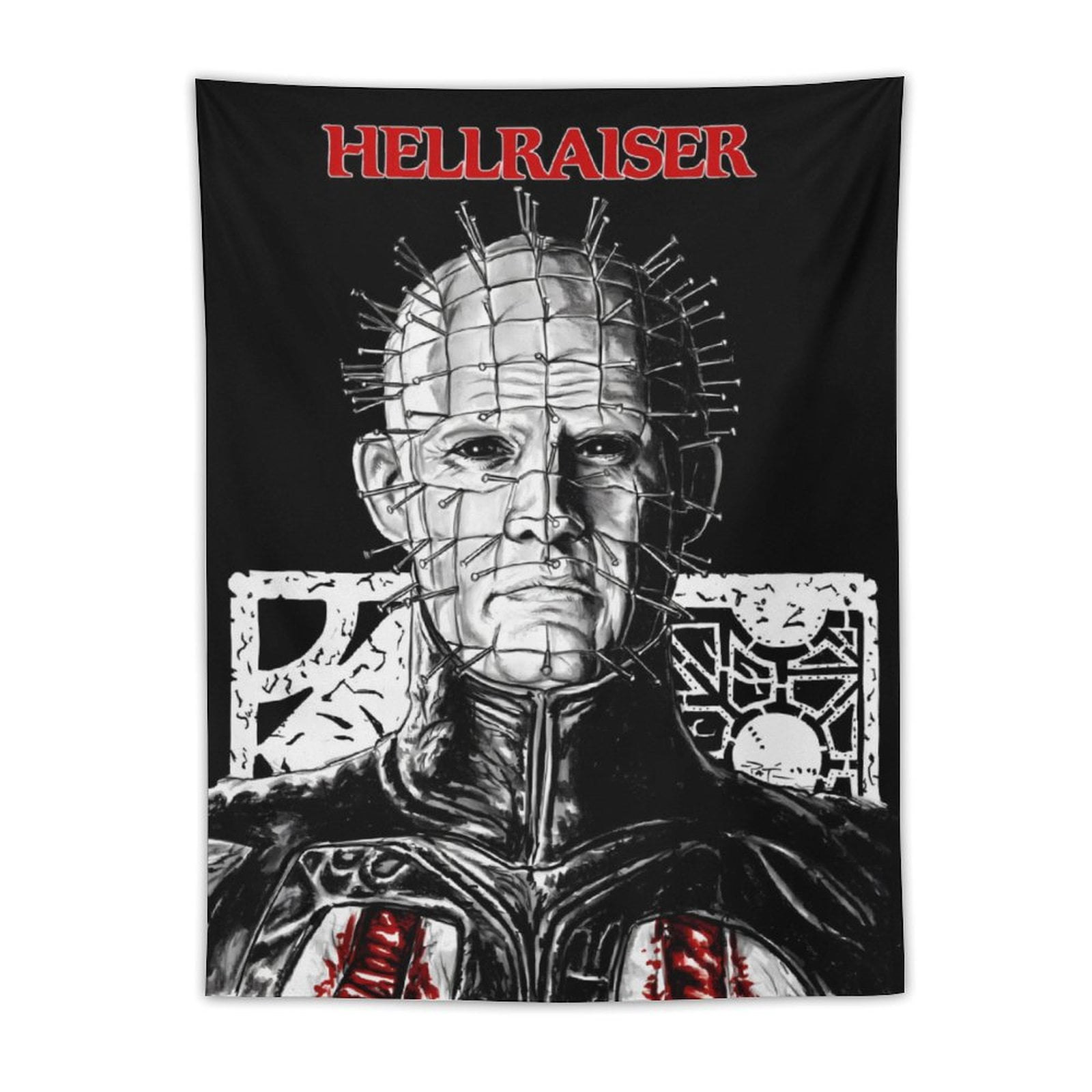 Pinhead Hellraiser Tapestry Bedroom Indie Vertical Tapestry Wall ...