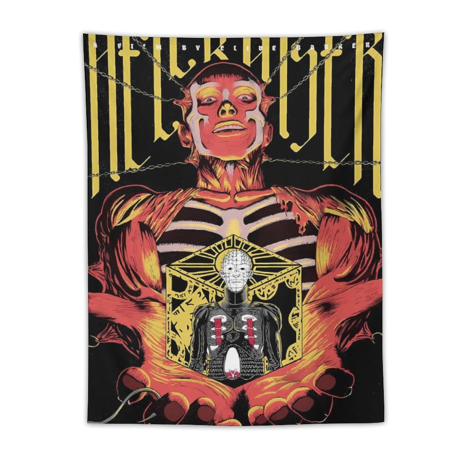 Pinhead Hellraiser Tapestry Bedroom Indie Vertical Tapestry Wall ...