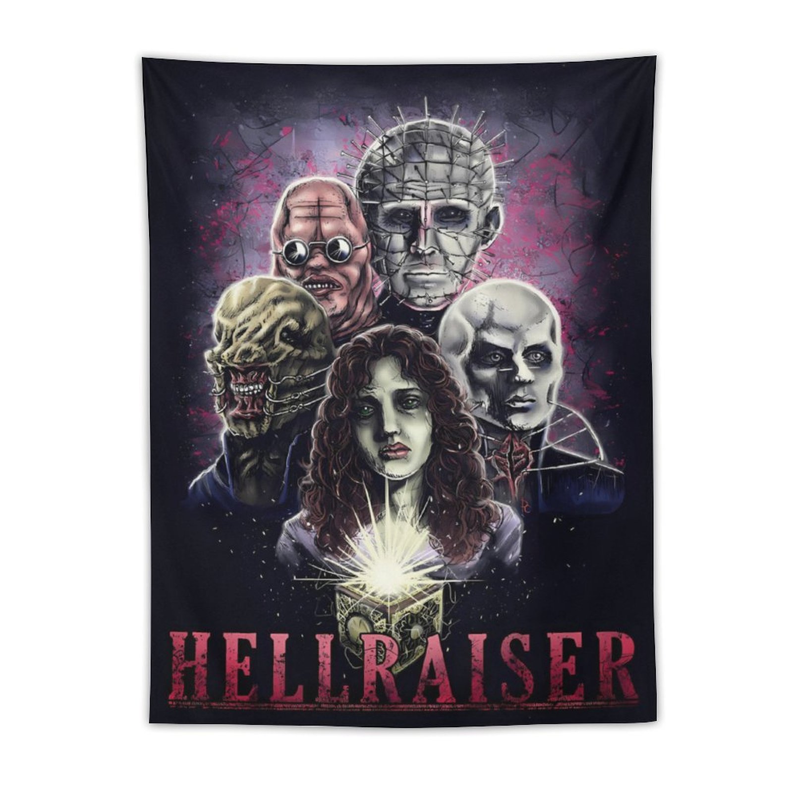 Pinhead Hellraiser Tapestry Bedroom Indie Vertical Tapestry Wall ...