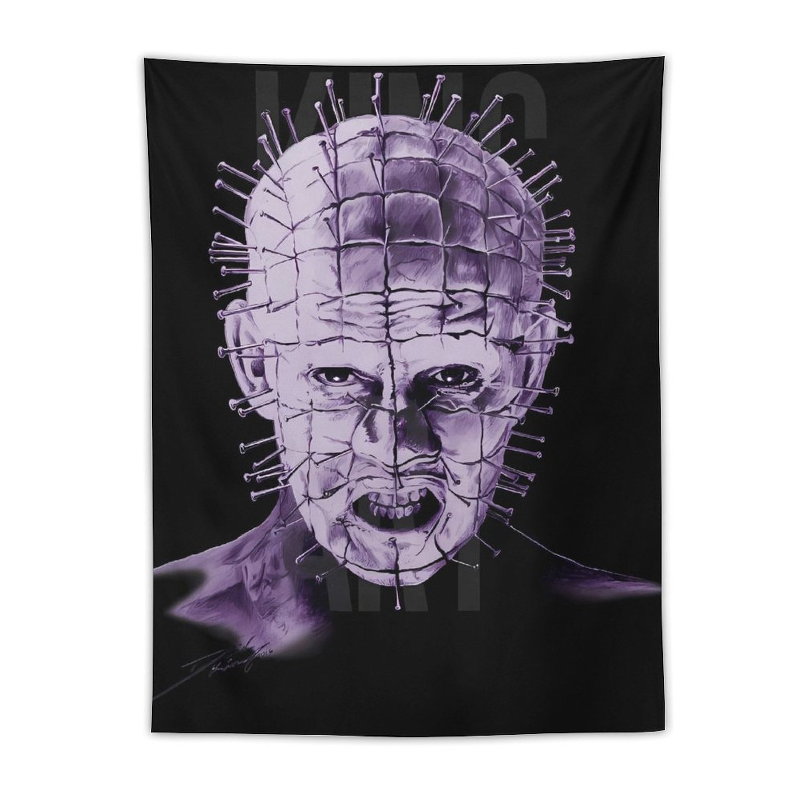 Pinhead Hellraiser Tapestry Bedroom Indie Vertical Tapestry Wall ...