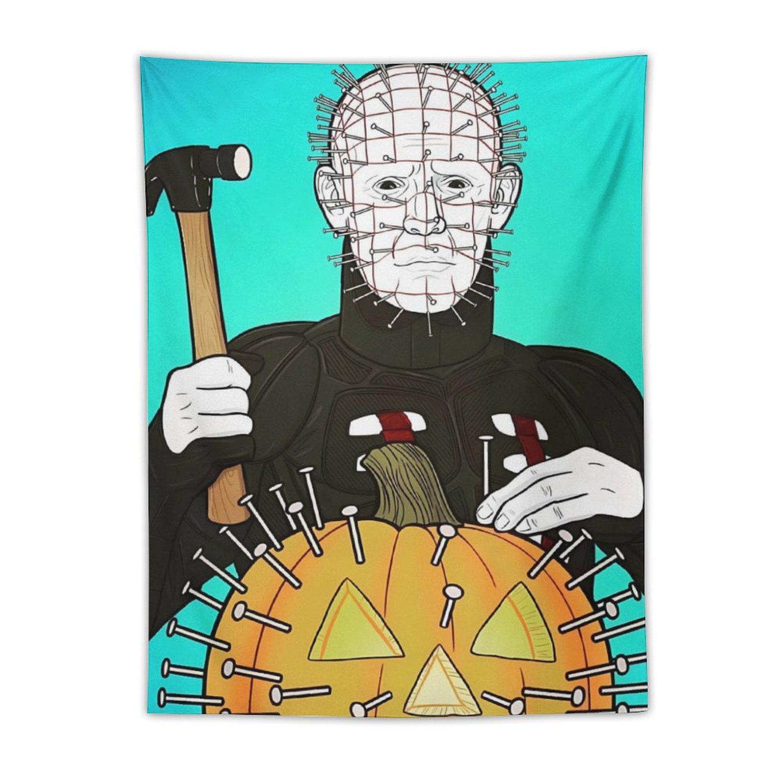 Pinhead Hellraiser Tapestry Bedroom Indie Vertical Tapestry Wall ...
