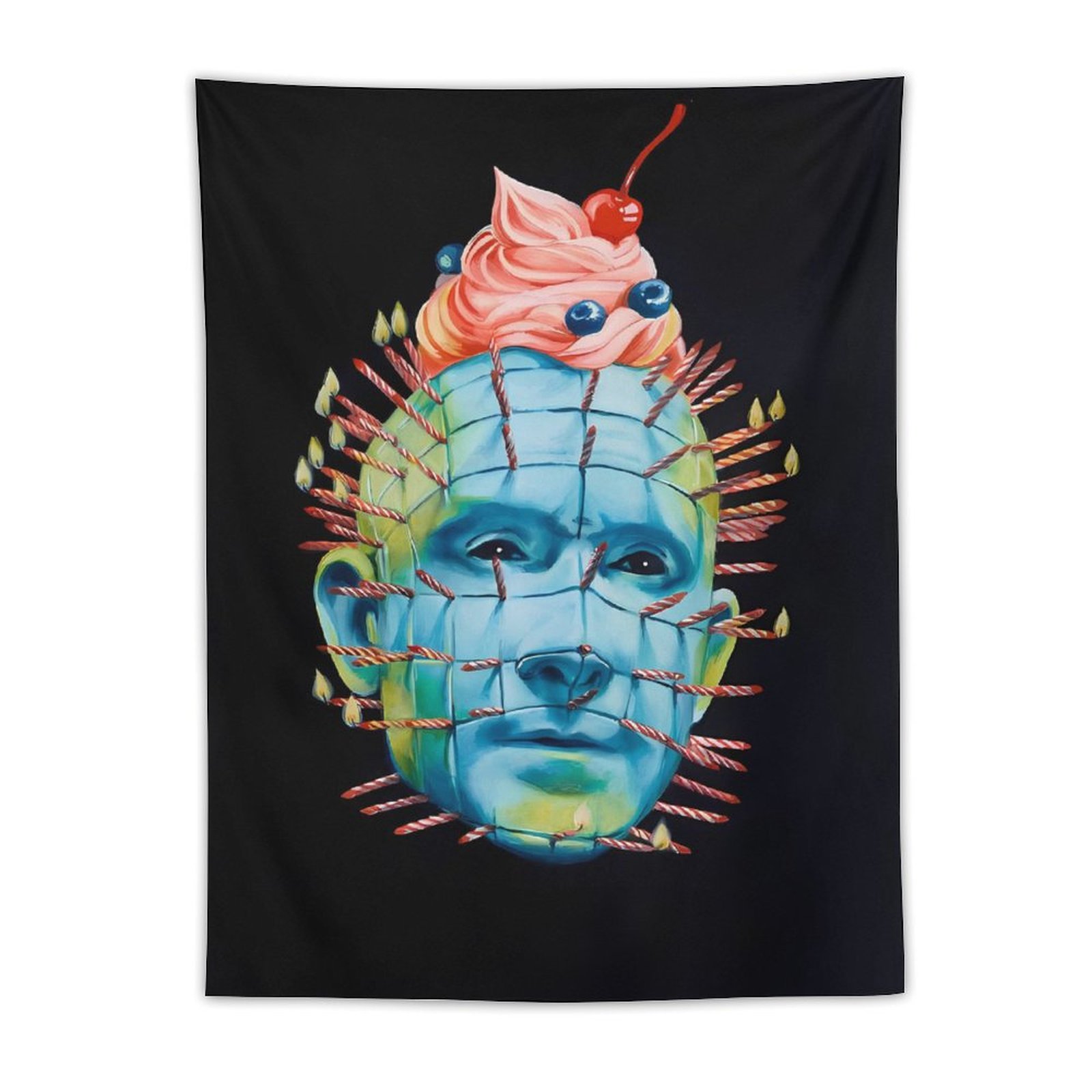 Pinhead Hellraiser Tapestry Bedroom Indie Vertical Tapestry Wall ...
