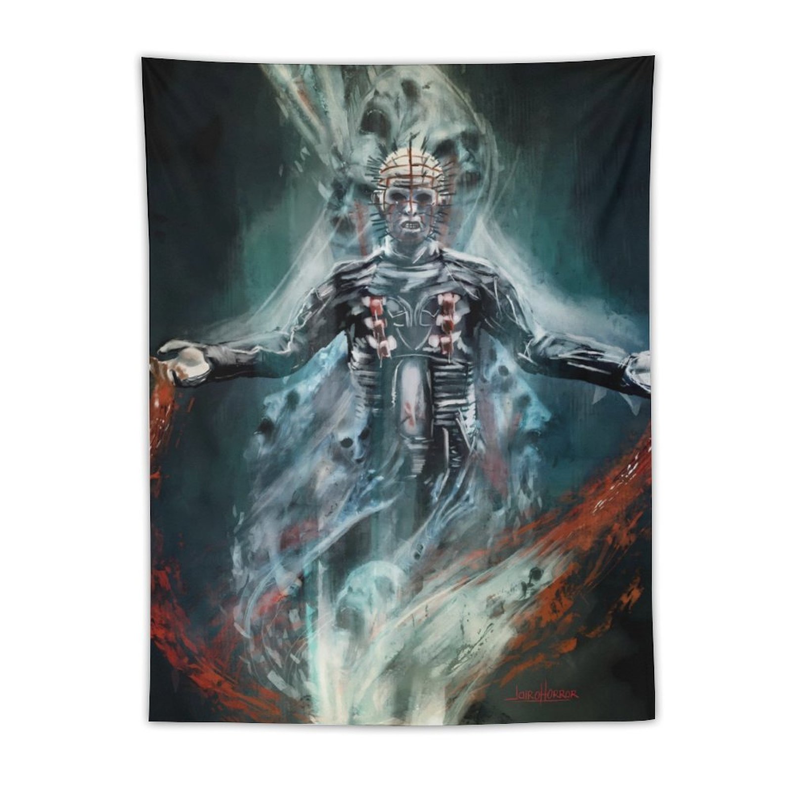 Pinhead Hellraiser Tapestry Bedroom Indie Vertical Tapestry Wall ...
