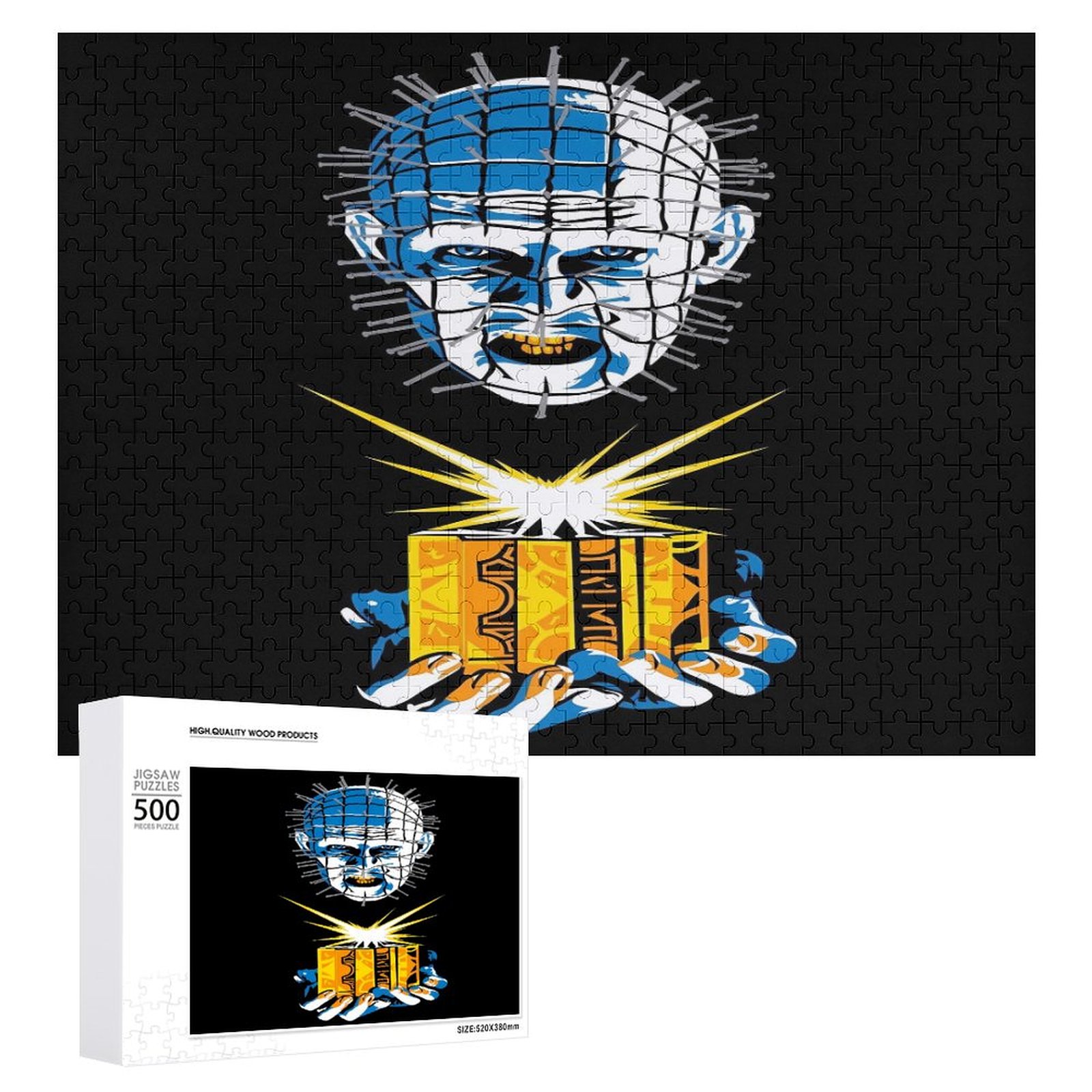 Pinhead Hellraiser Wooden Picture Puzzle-Eco-Friendly Wood, Educational ...