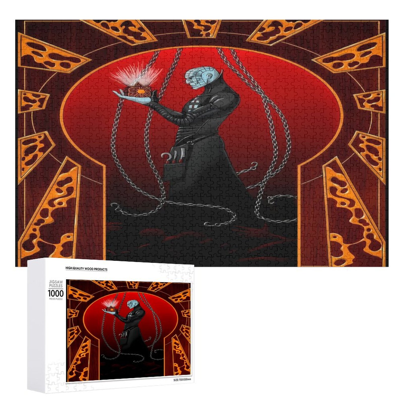 Pinhead Hellraiser Wooden Picture Puzzle-Eco-Friendly Wood, Educational ...