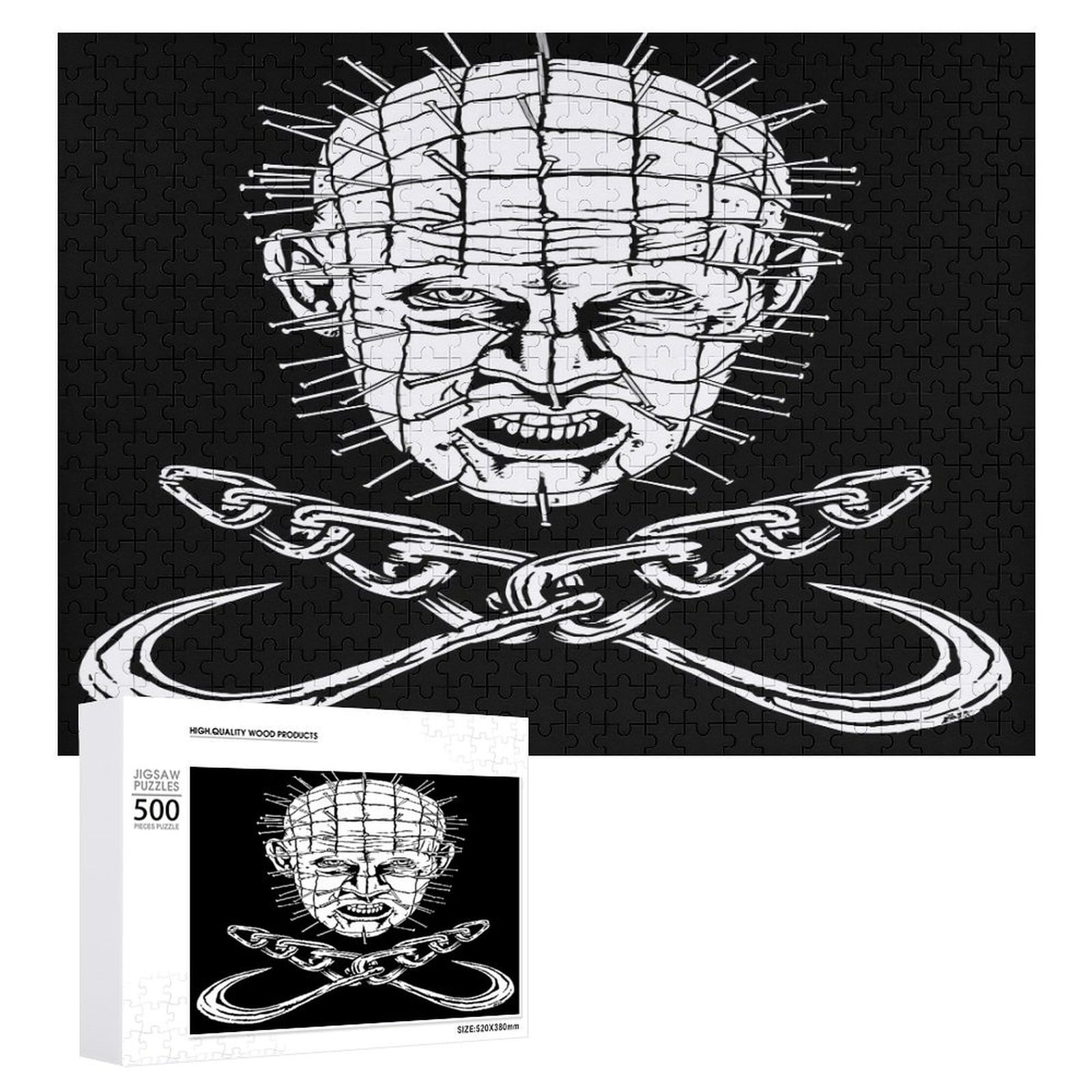 Pinhead Hellraiser Wooden Picture Puzzle-Eco-Friendly Wood, Educational ...