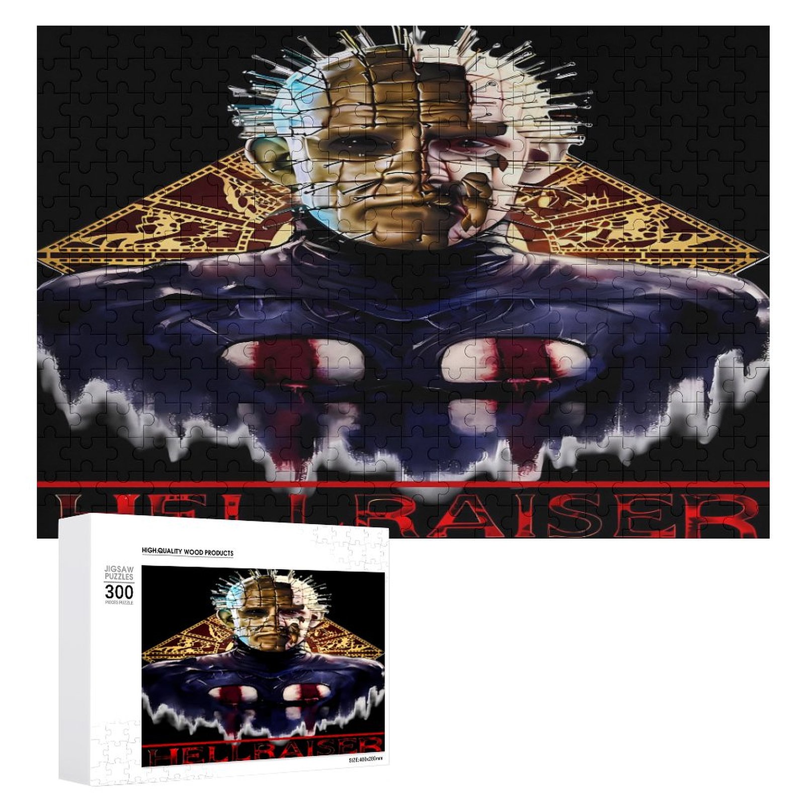 Pinhead Hellraiser Wooden Picture Puzzle-Eco-Friendly Wood, Educational ...