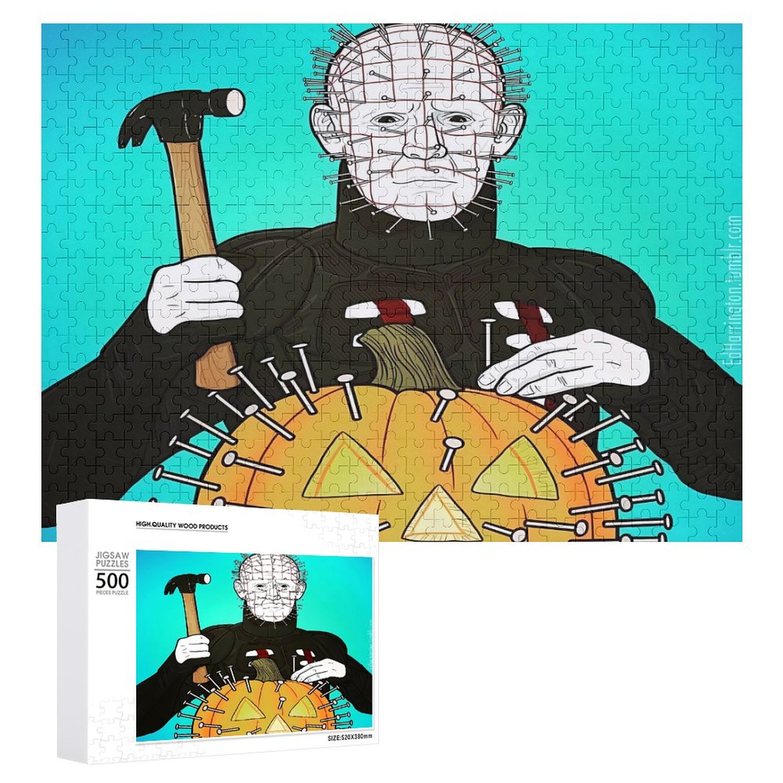 Pinhead Hellraiser Wooden Picture Puzzle-Eco-Friendly Wood, Educational ...