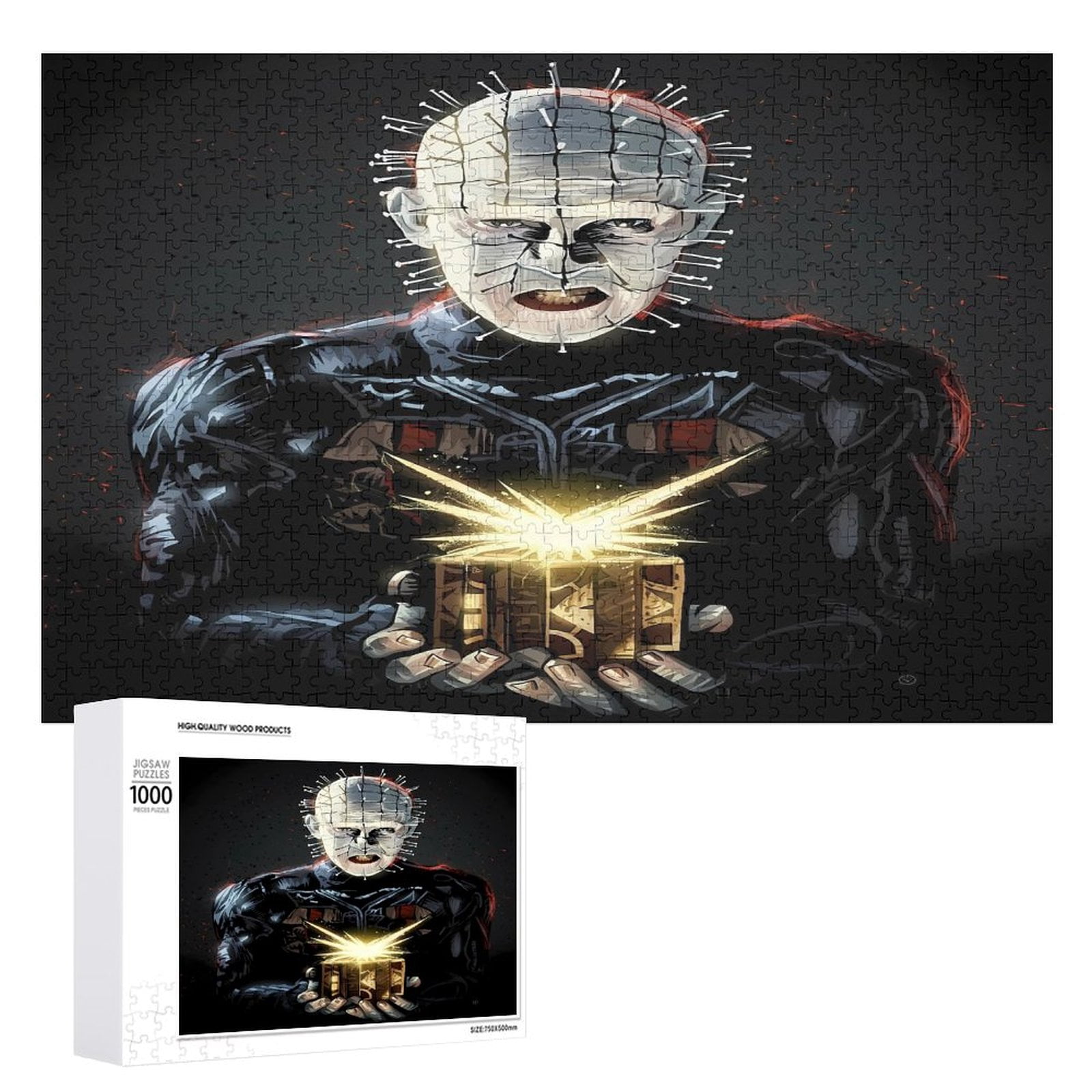 Pinhead Hellraiser Wooden Picture Puzzle-Eco-Friendly Wood, Educational ...