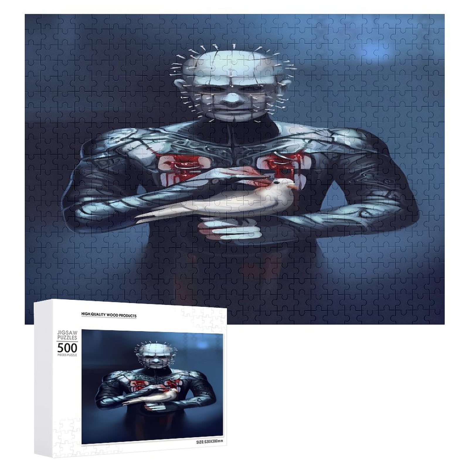 Pinhead Hellraiser Wooden Picture Puzzle-Eco-Friendly Wood, Educational ...