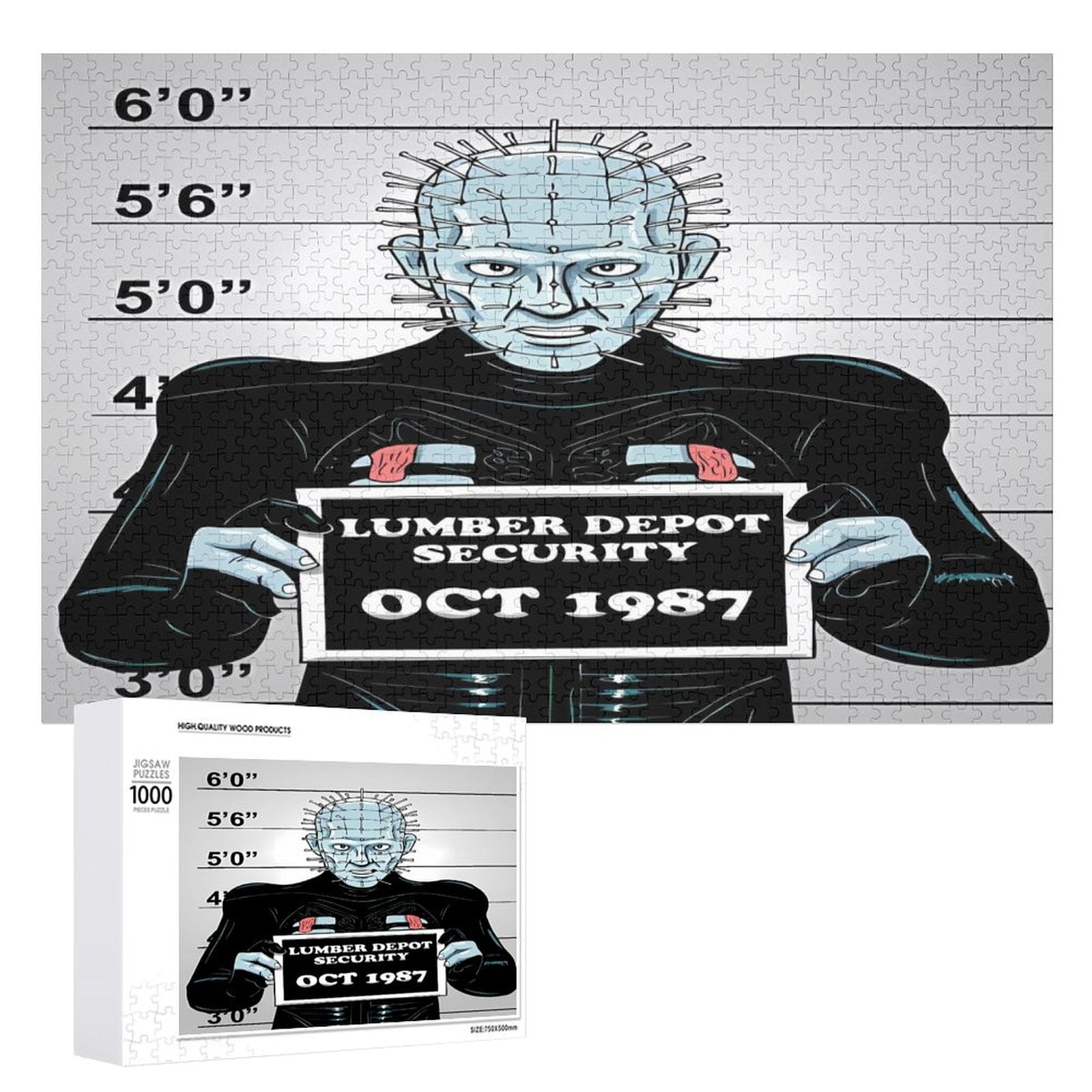 Pinhead Hellraiser Wooden Picture Puzzle-Eco-Friendly Wood, Educational ...