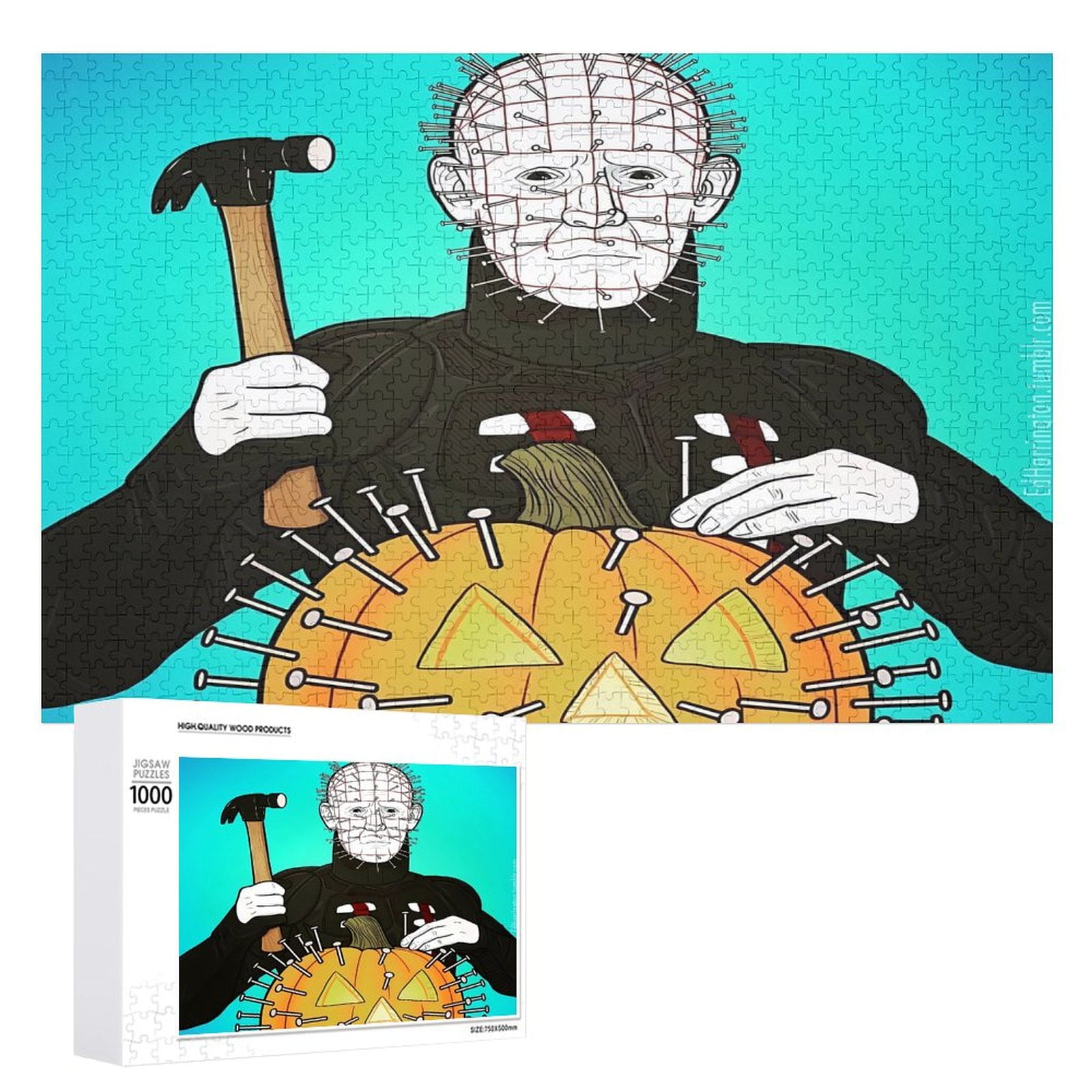 Pinhead Hellraiser Wooden Picture Puzzle-Eco-Friendly Wood, Educational ...