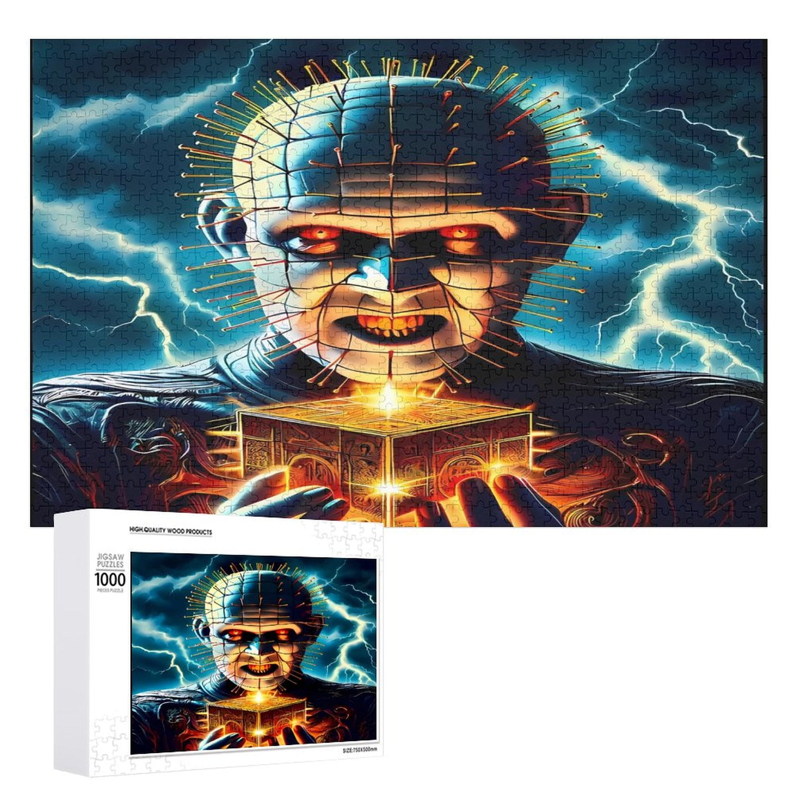 Pinhead Hellraiser Wooden Picture Puzzle-Eco-Friendly Wood, Educational ...