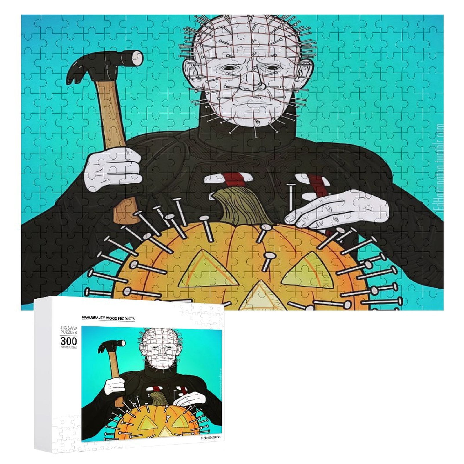Pinhead Hellraiser Wooden Picture Puzzle-Eco-Friendly Wood, Educational ...