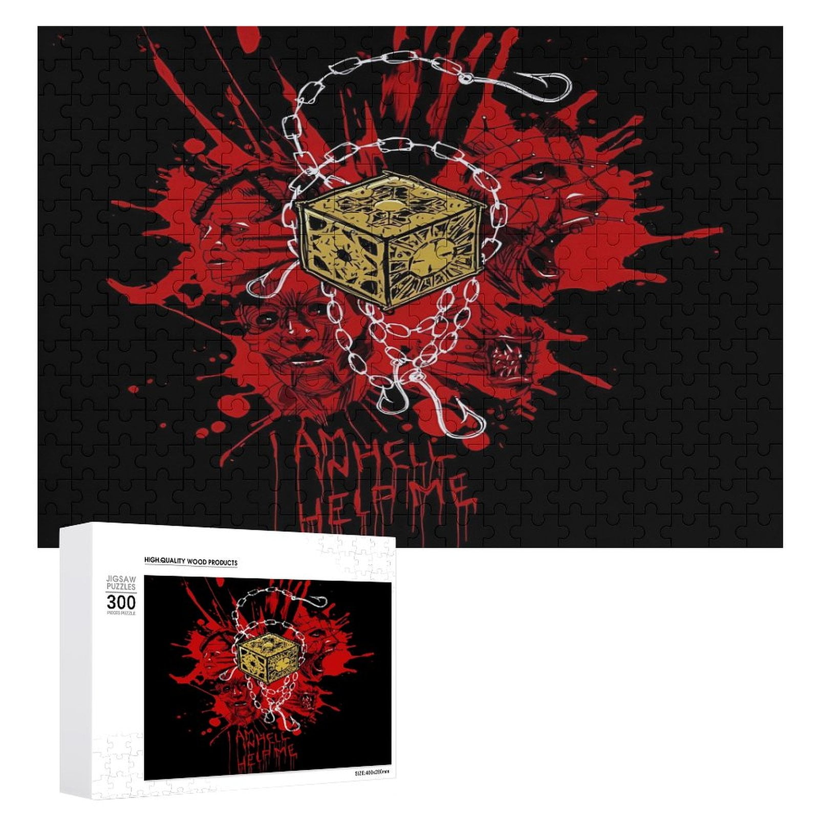 Pinhead Hellraiser Wooden Picture Puzzle-Eco-Friendly Wood, Educational ...