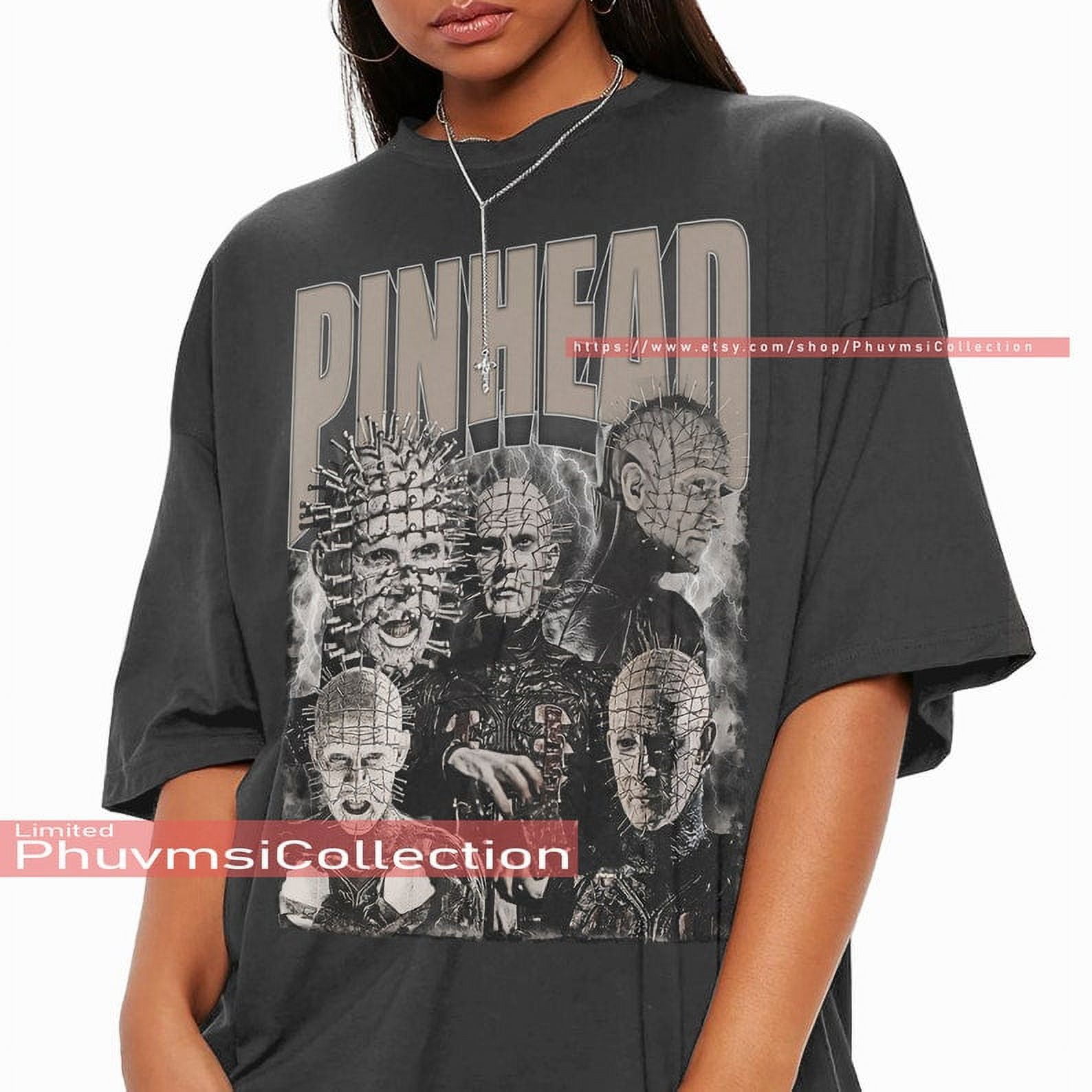 Pinhead shirt Retro halloween fictional character in film series tshirt ...