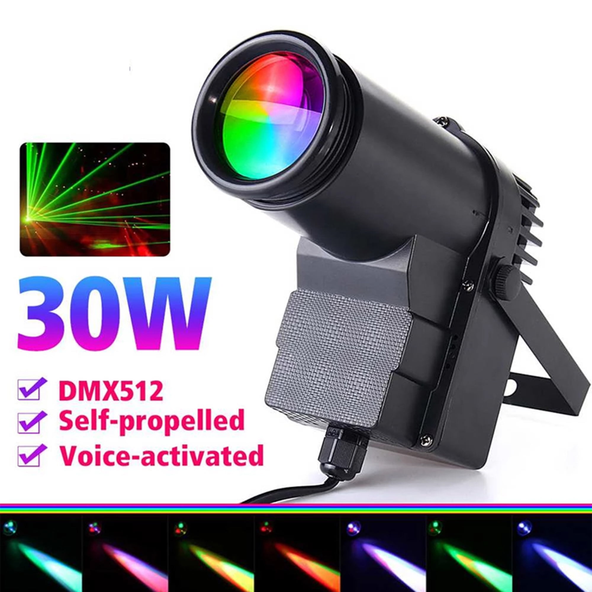 Pinhole Light with Remote Control, 30w Rgbw Led Beam Spotlight , Best ...
